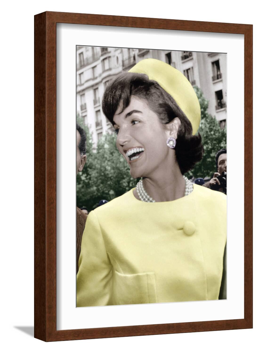 Art.com Jackie Kennedy Photo, Brown Frame Wall Art, 17" x 23" - Walmart.com