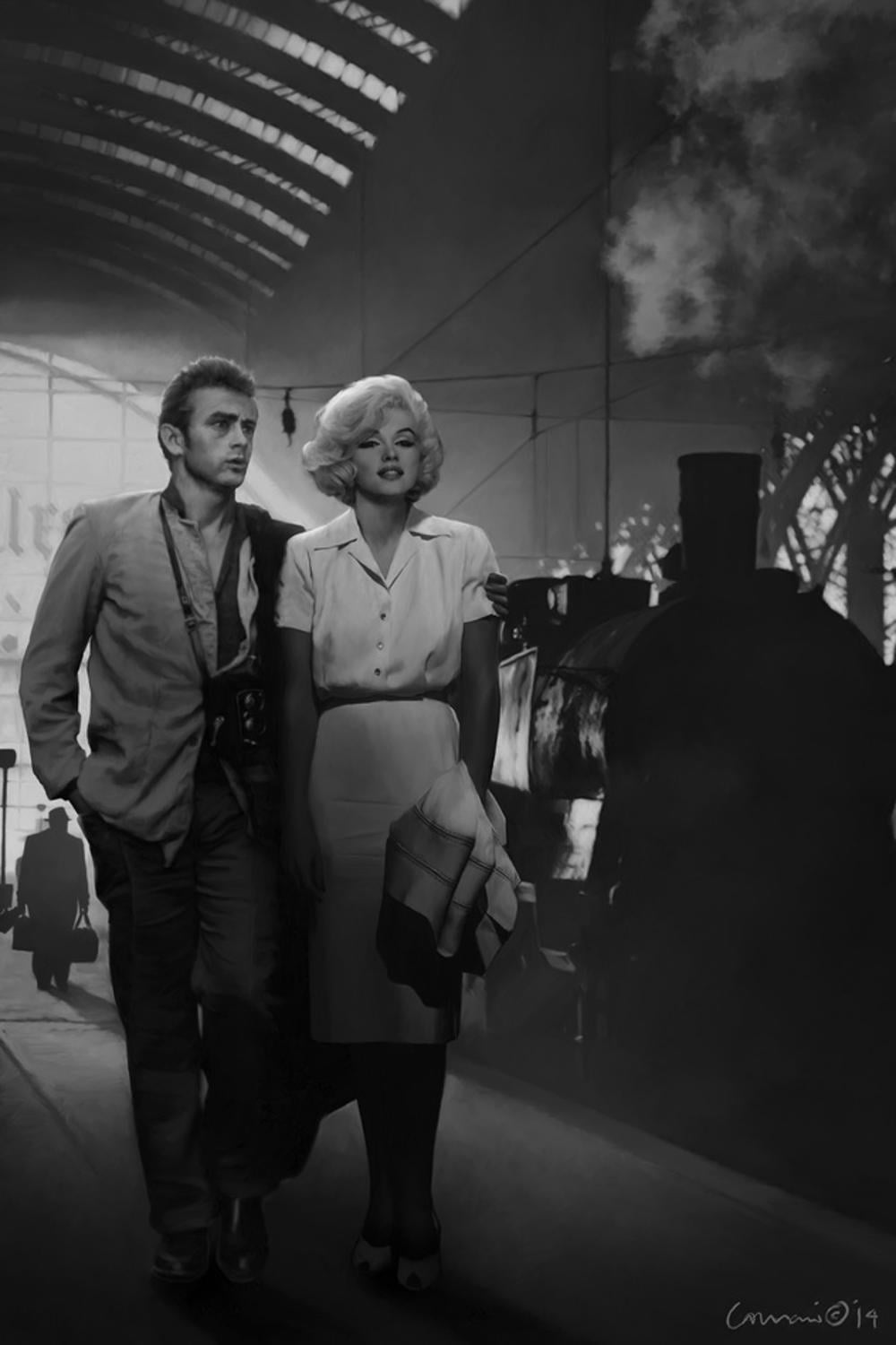 Art.com James Dean and Marilyn at the Station Art Print by Chris ...