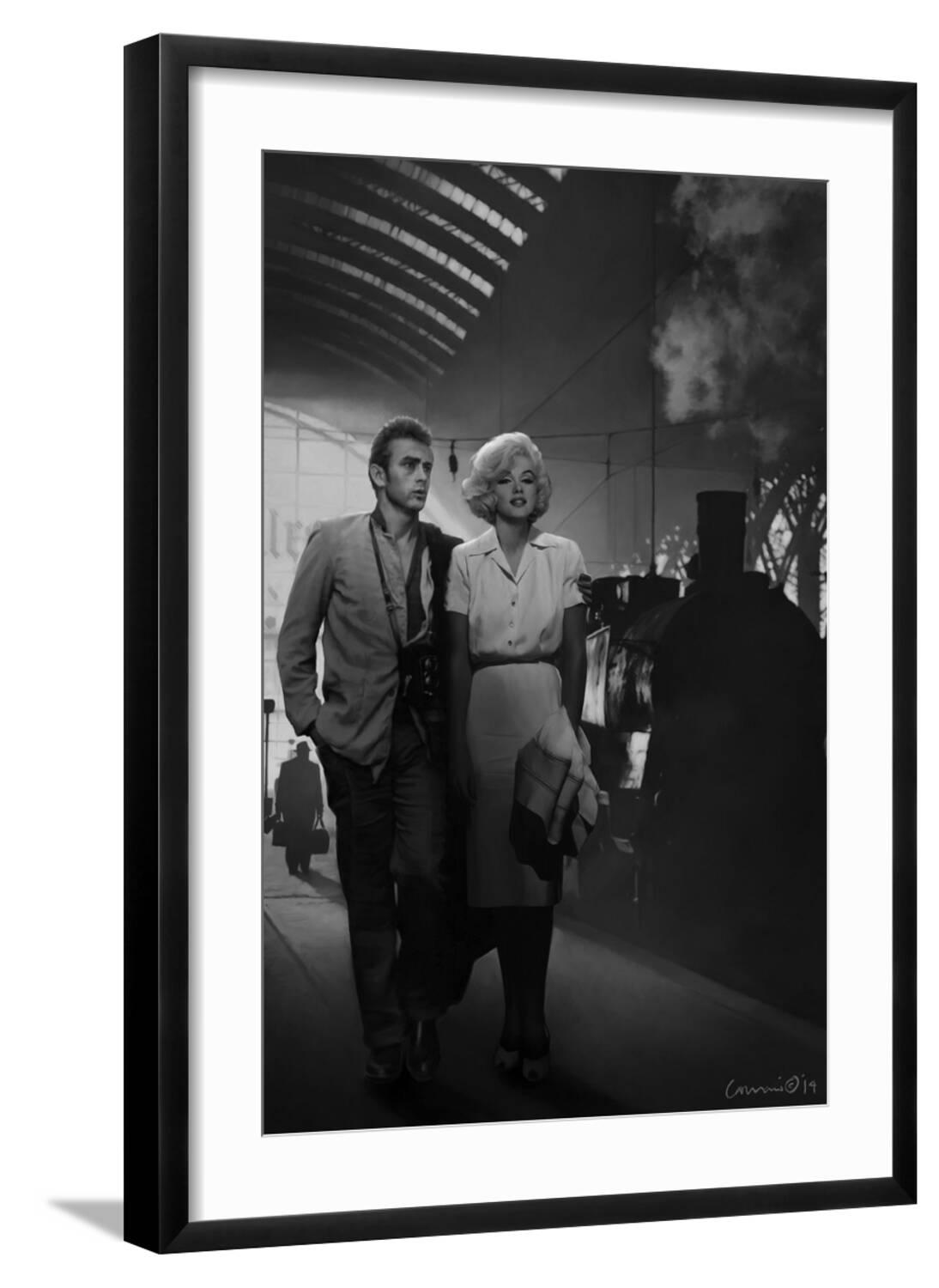 Art.com James Dean and Marilyn at the Station Art Print by Chris ...