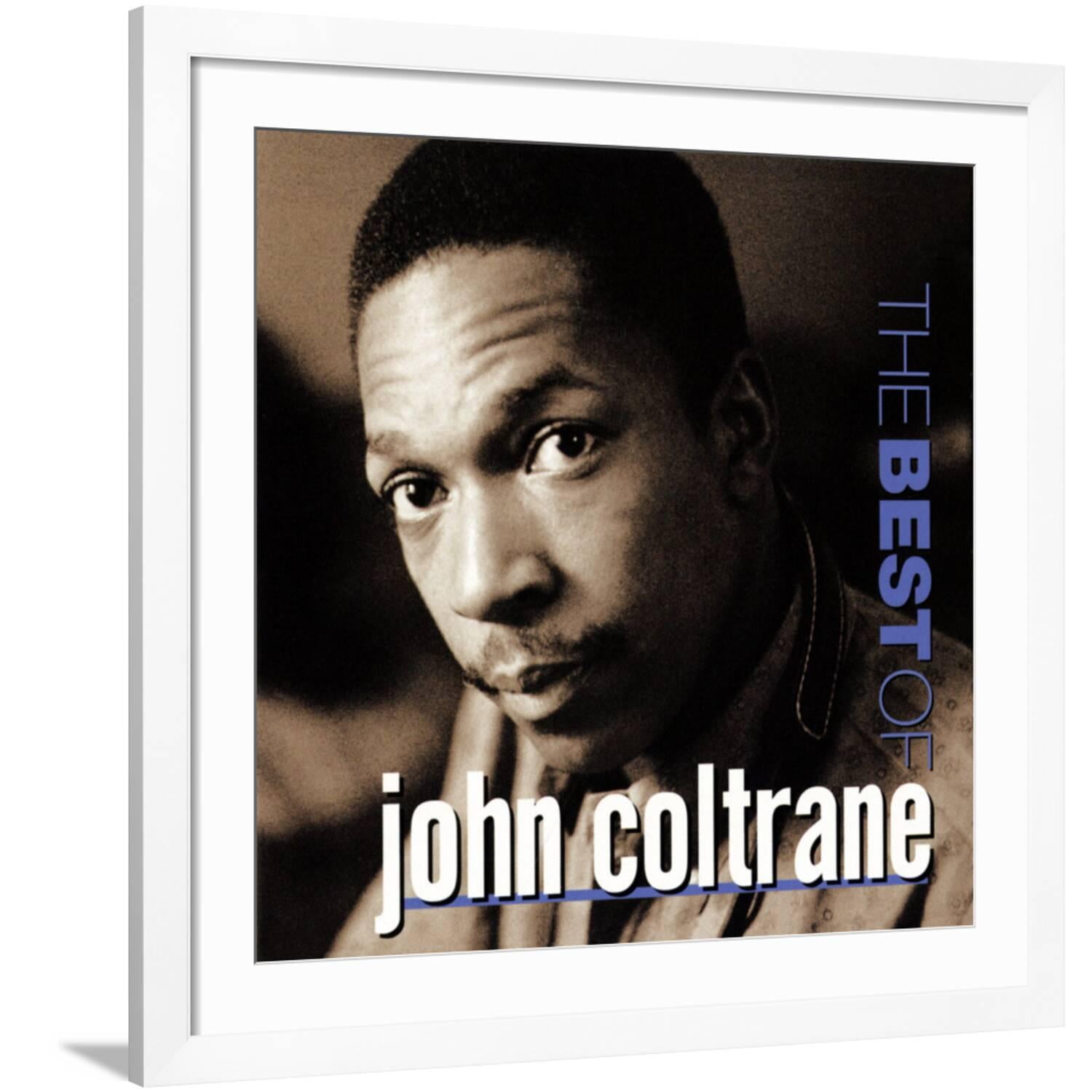 Art.com John Coltrane - The Best of John Coltrane Art Print, White Frame Wall Art, 38" x 38 ...