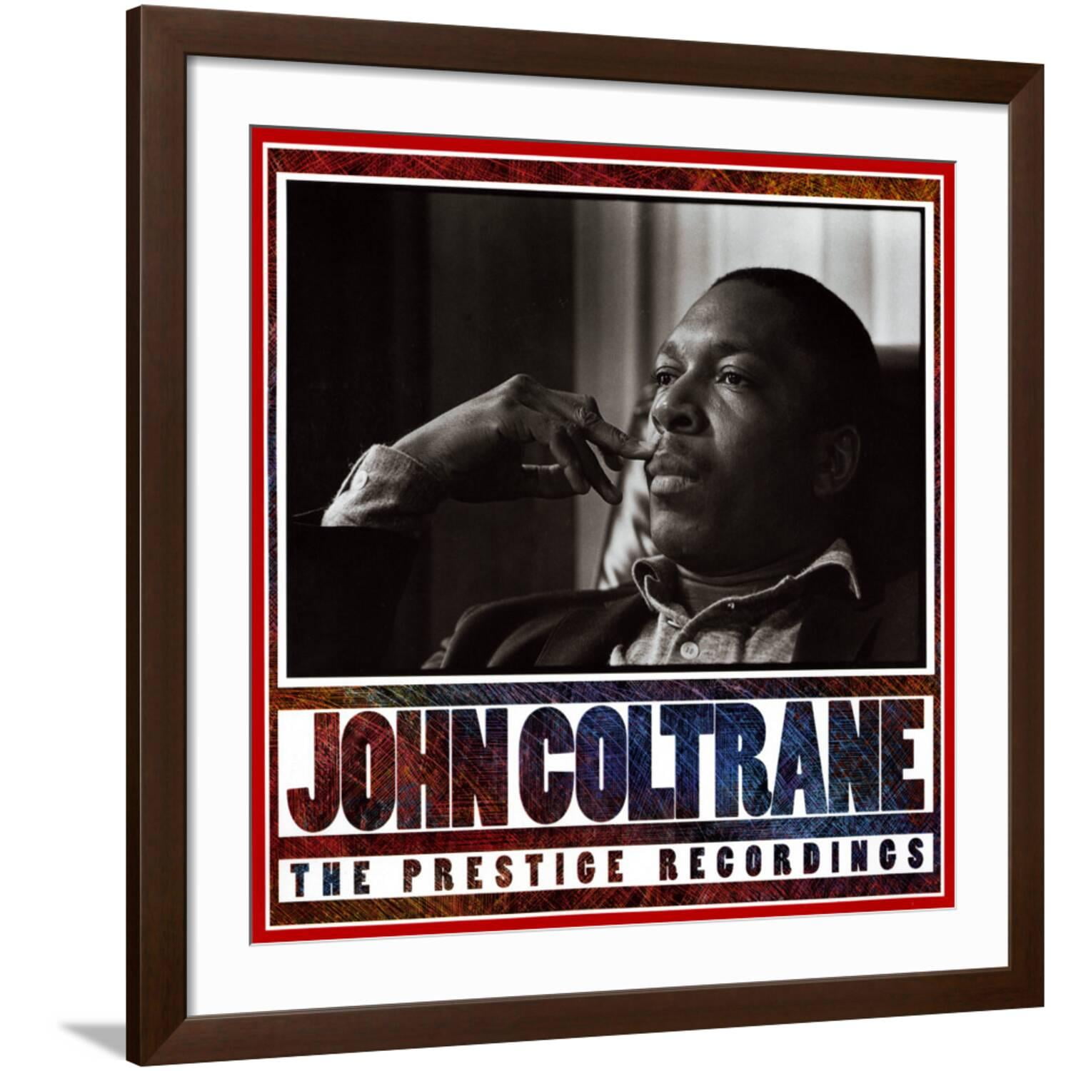 Art.com John Coltrane - The Prestige Recordings Art Print, Brown Frame ...