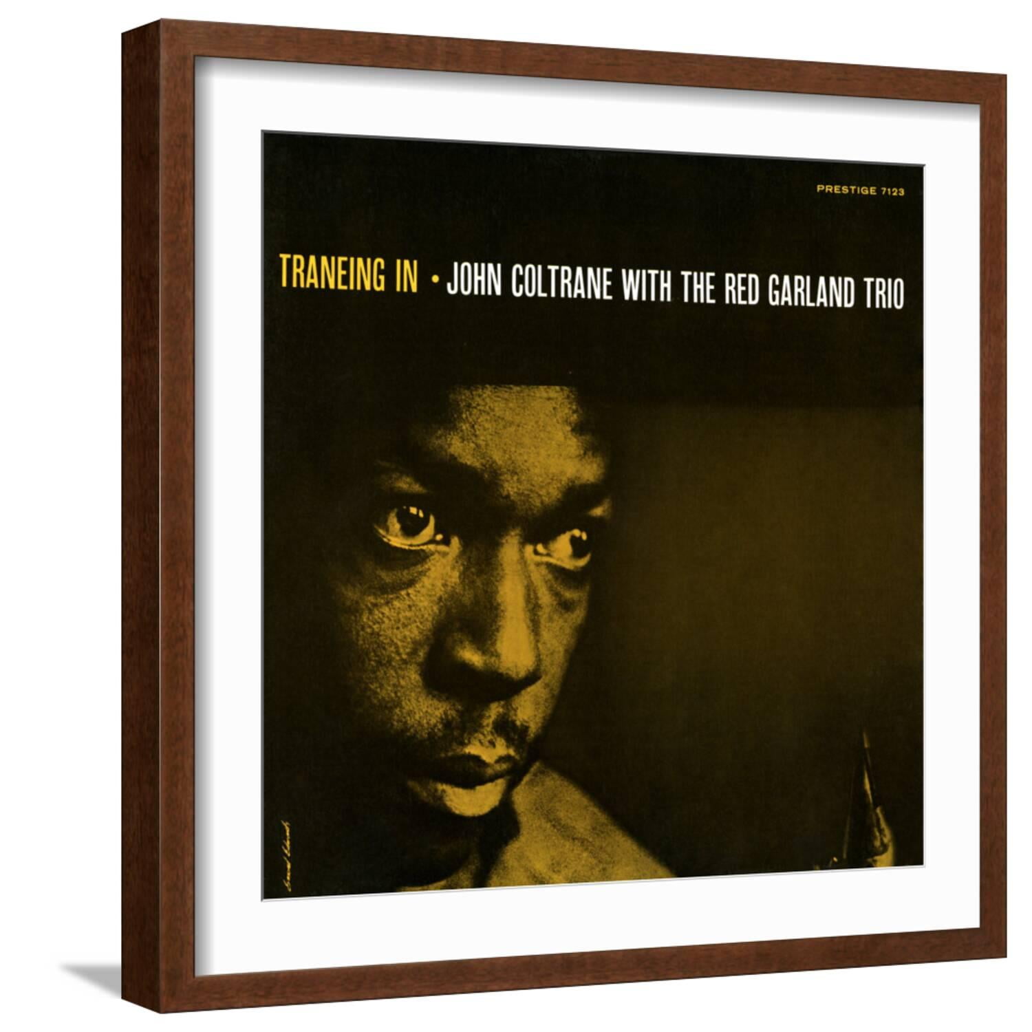 Art.com John Coltrane - Traneing In Art Print, Brown Frame Wall Art, 21 ...