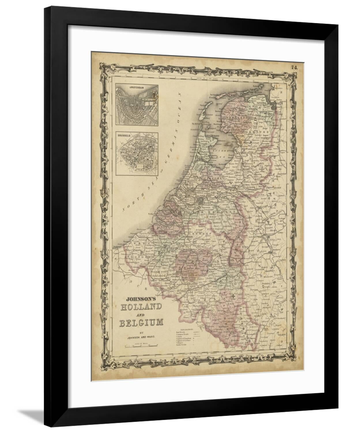 Stunning Map Of Holland And Belgium Pictures