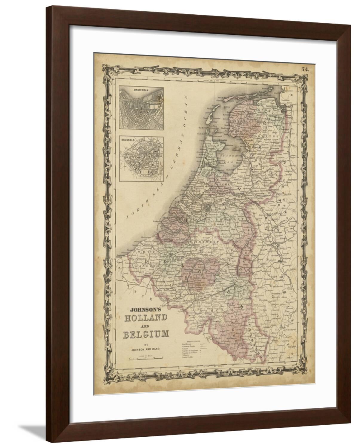 Exciting Map Of Holland And Belgium Gallery