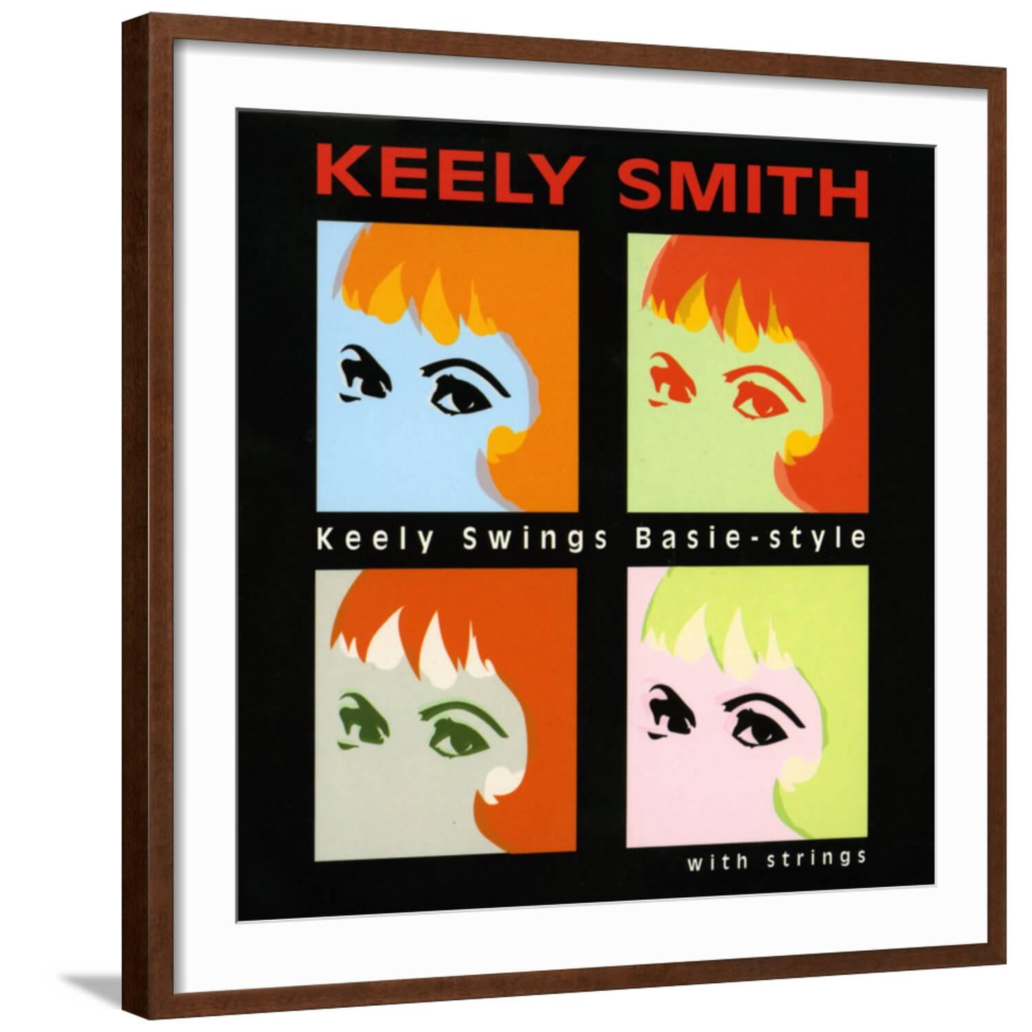Art.com Keely Smith - Keely Swings Basie-style Art Print, Brown Frame ...