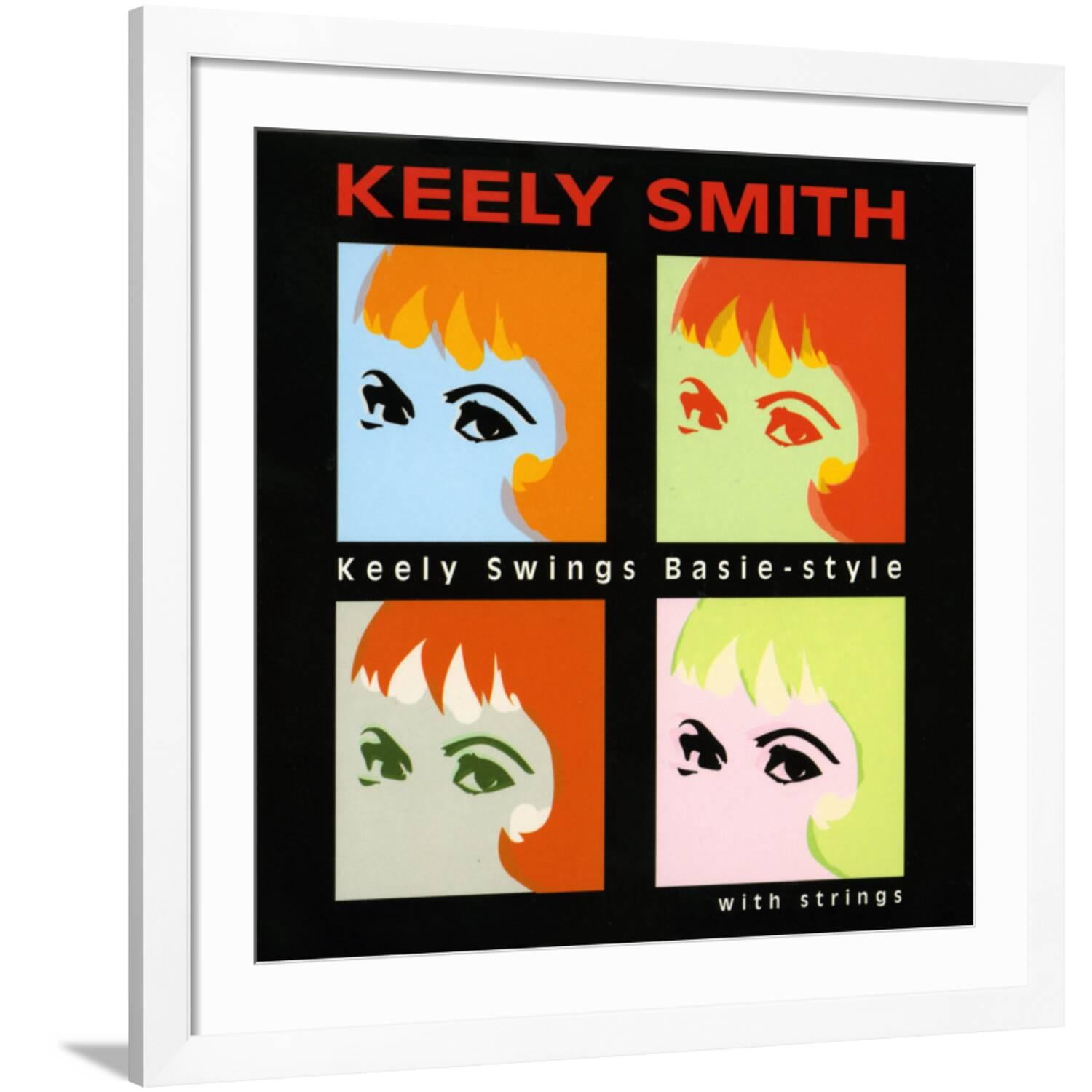 Art.com Keely Smith - Keely Swings Basie-style Art Print, White Frame ...
