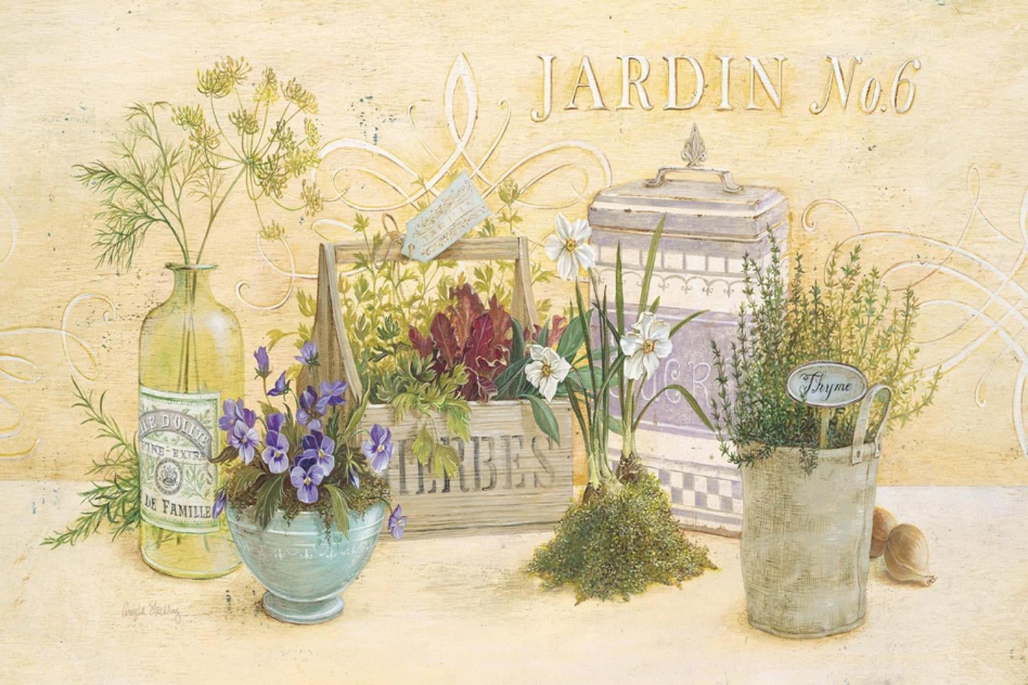 Art.com Kitchen Garden Art Print by Angela Staehling, 24" x 16 ...