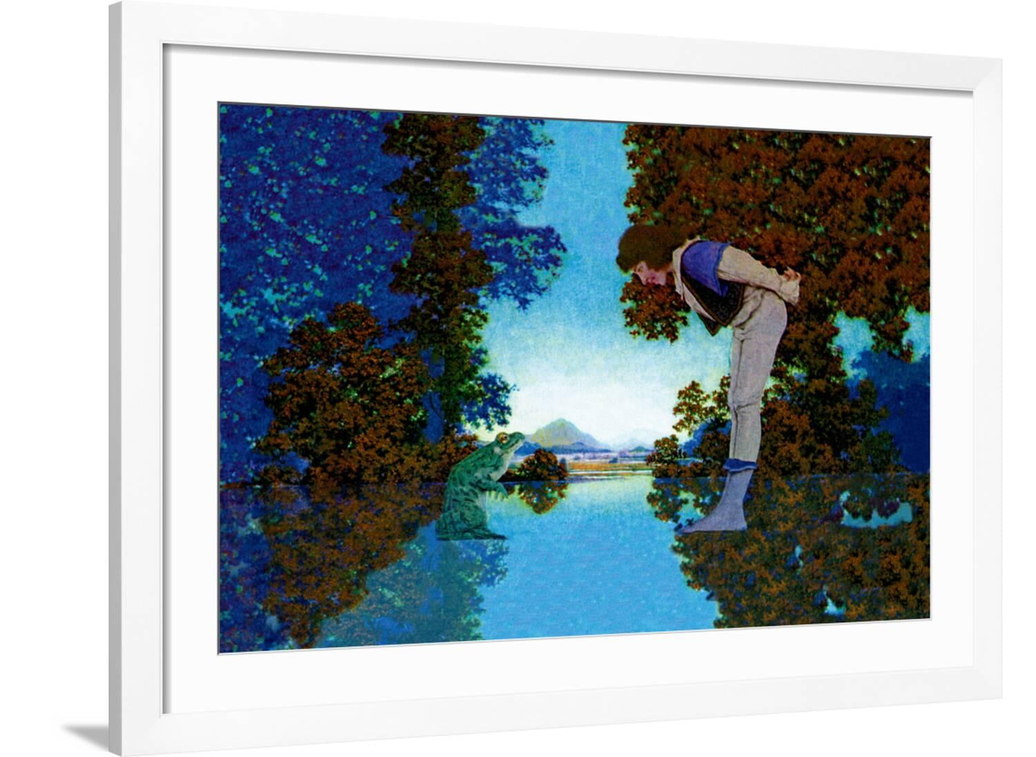 Art.com Knave and Frog Art Print by Maxfield Parrish, White Frame Wall ...
