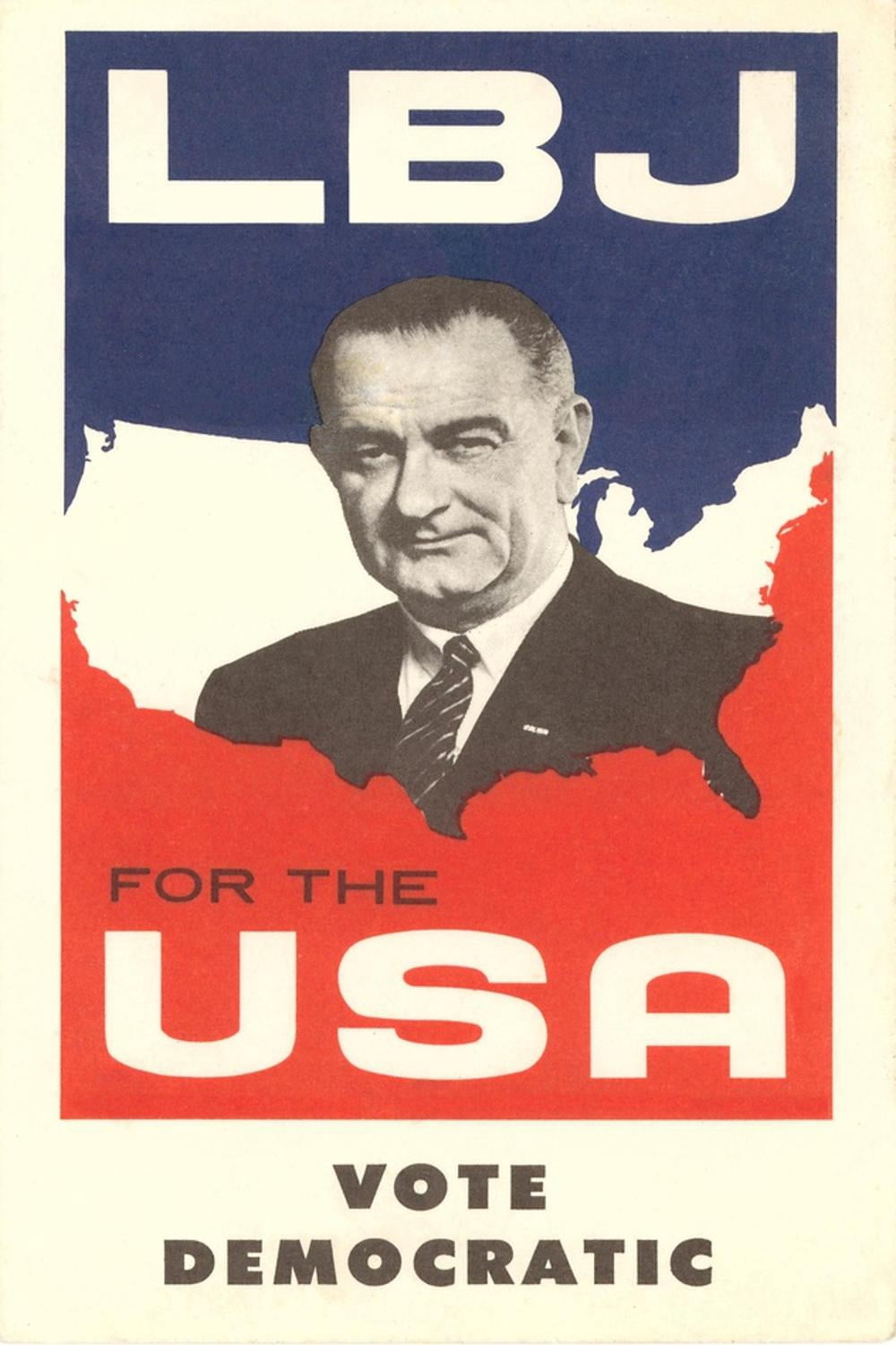 Art.com LBJ, Vote Democratic Election Poster Art Print, 24" x 36 ...