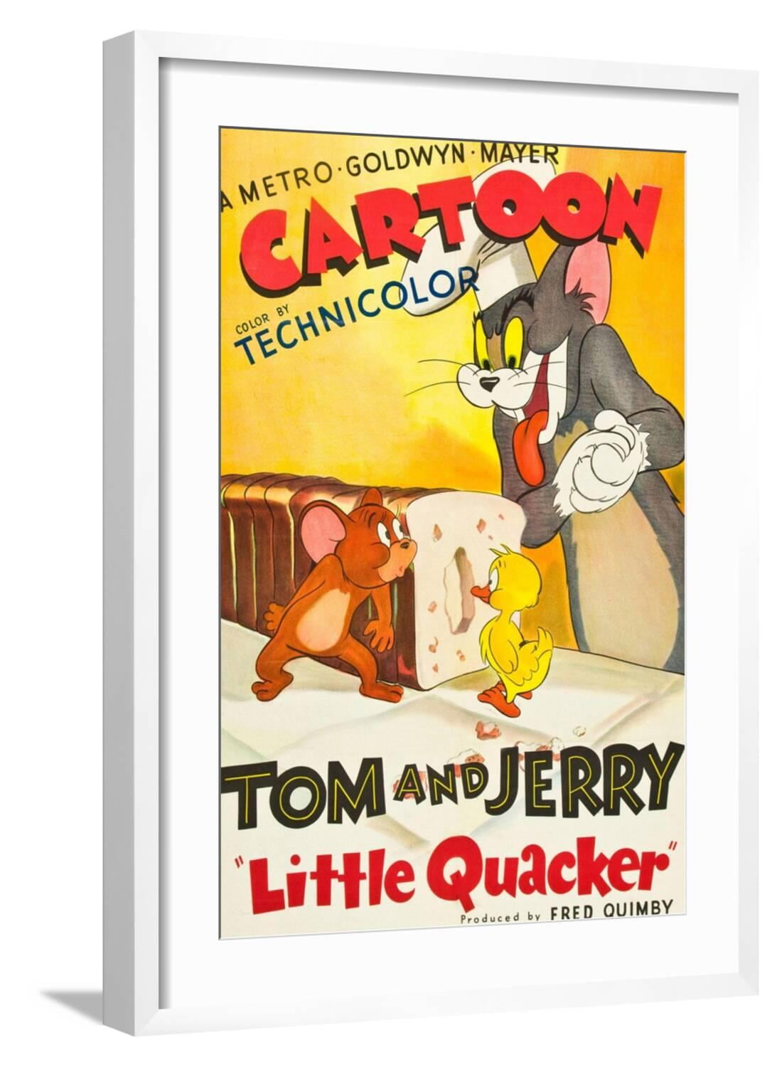Art.com LITTLE QUACKER, l-r: Jerry the Mouse, Little Quacker, Tom the ...