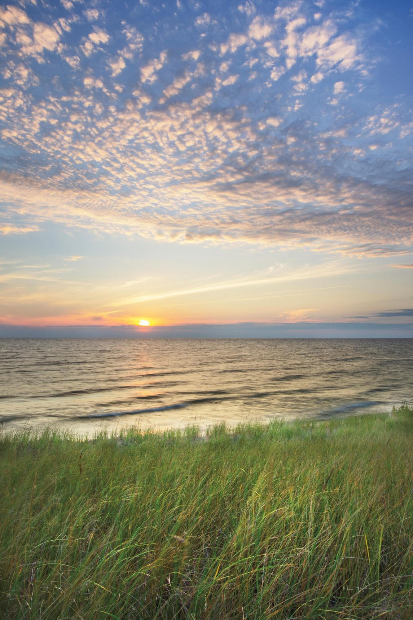 Art.com Lake Michigan Sunset I Art Print by Alan Majchrowicz, 12" x 18 ...