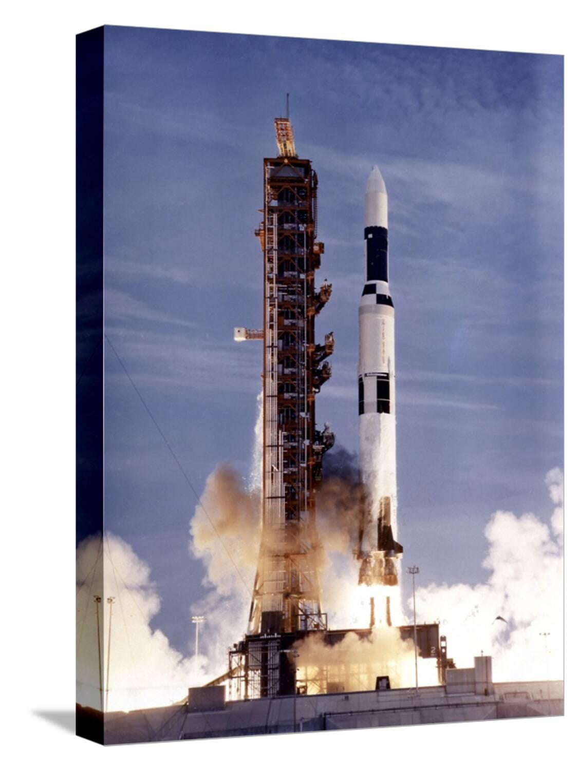 Art.com Launch of Skylab on a Two-Stage Saturn V Missile Stretched ...