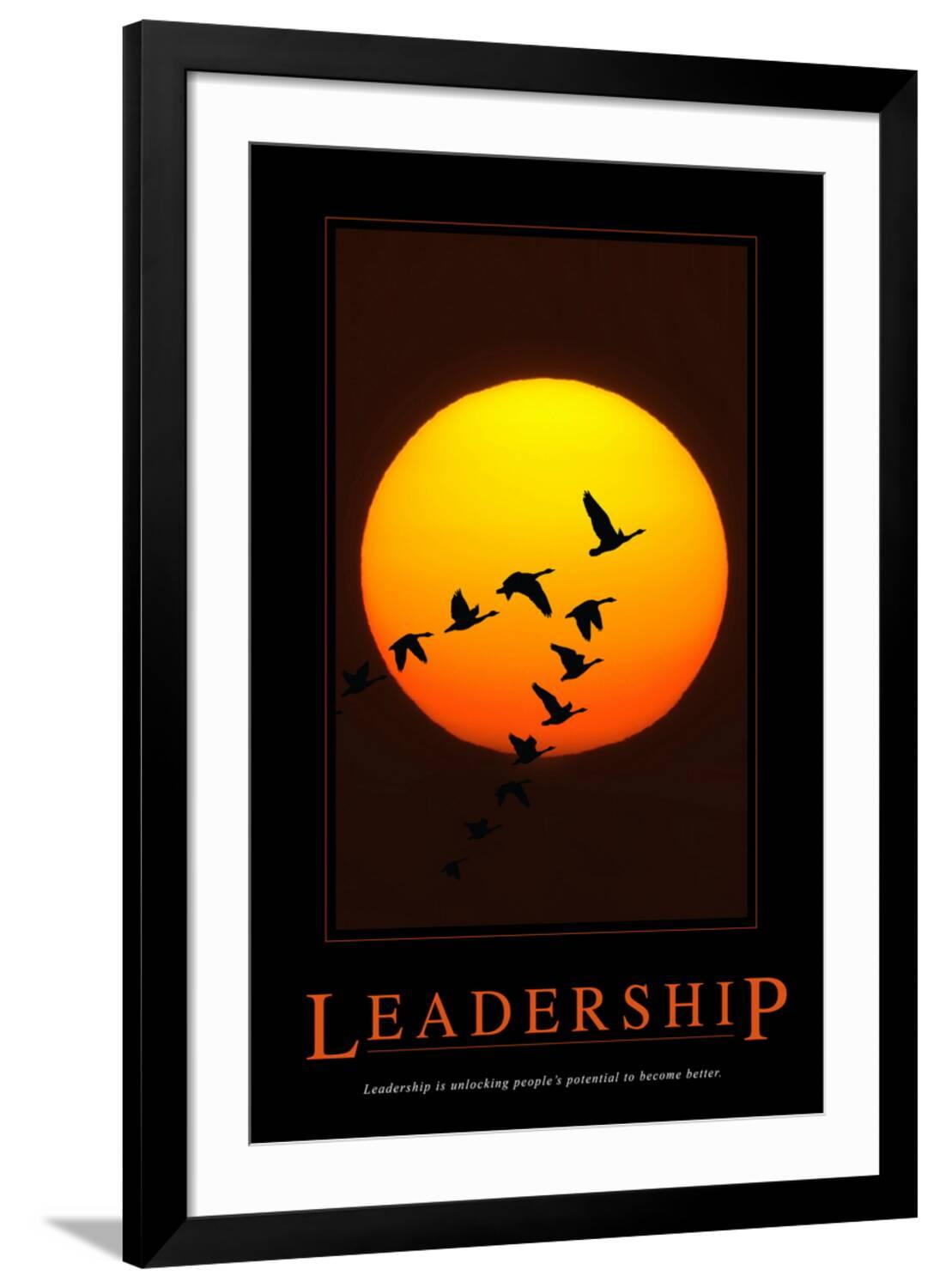 Art.com Leadership Art Print, Black Frame Wall Art, 32" x 44" - Walmart.com
