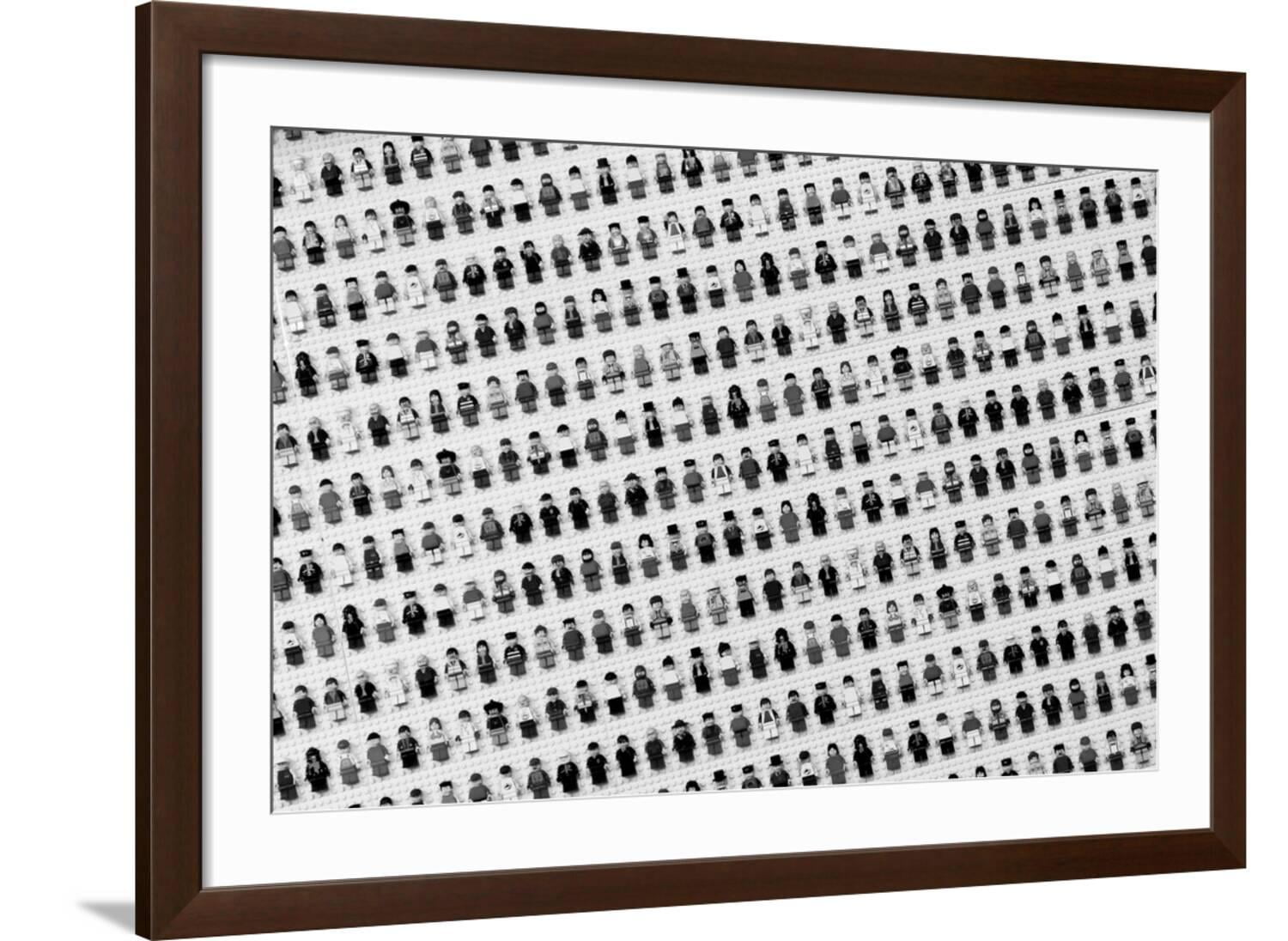 Art.com Lego Man Collection Black and White Art Print Poster Art Print ...