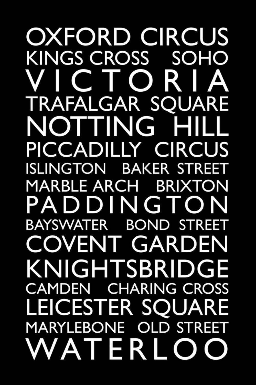 Art.com London Bus Roll (Bus Blind) Art Print by Michael Tompsett, 24 ...