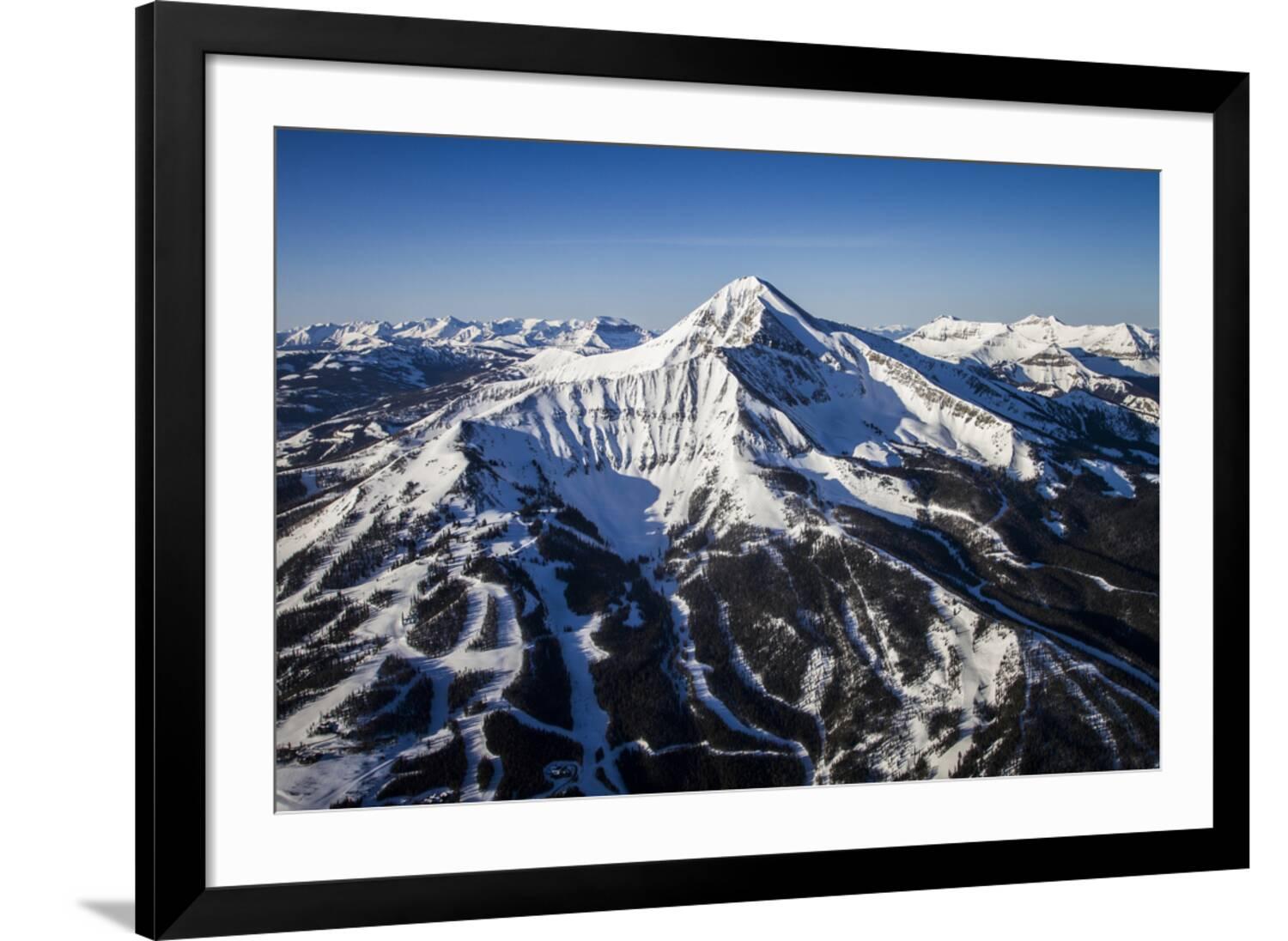 Art.com Lone Peak Seen From The Air Big Sky Resort, Montana ...
