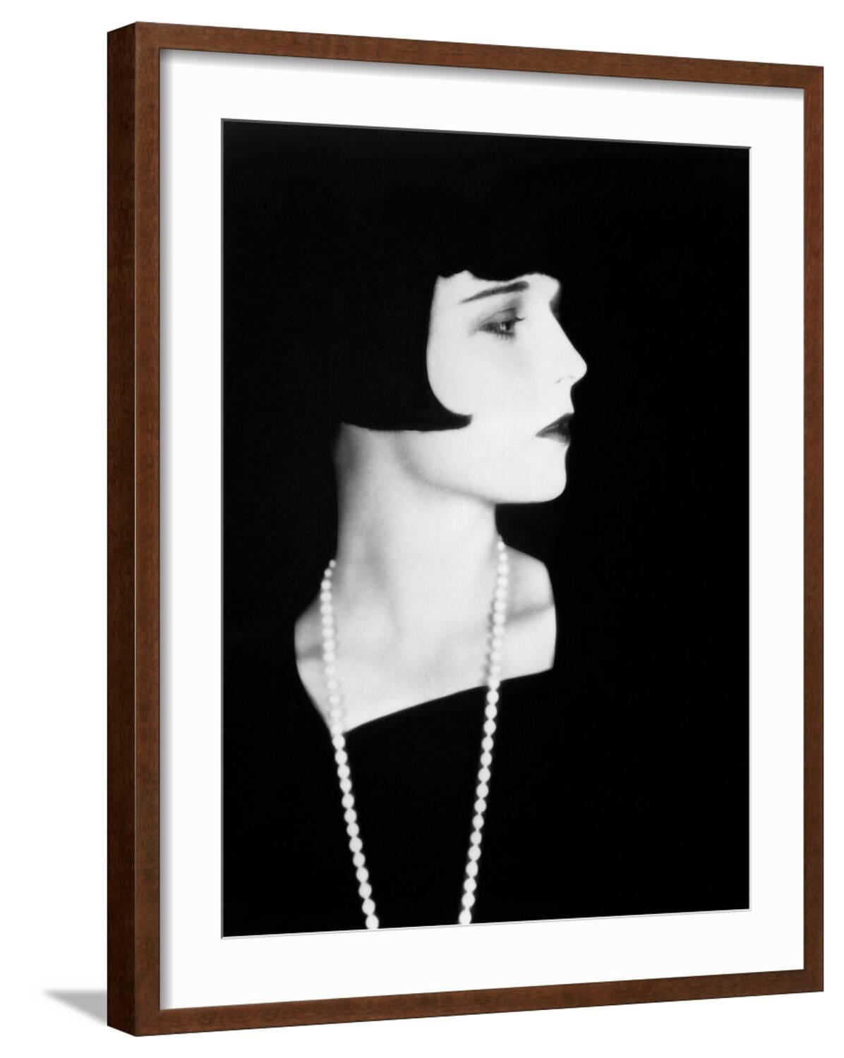 Art.com Louise Brooks, 1928 Photo by Eugene Richee, Brown Frame Wall ...