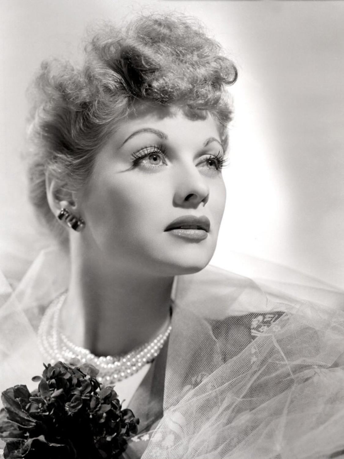 Art.com Lucille Ball Portrait with Gauze, 1940's Photo, 12" x 16 ...