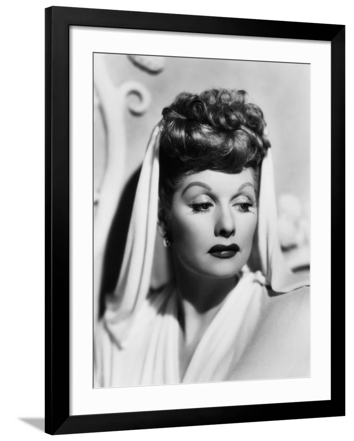 Art.com Lured, Lucille Ball, 1947 Photo, Black Frame Wall Art, 32" x 40 ...