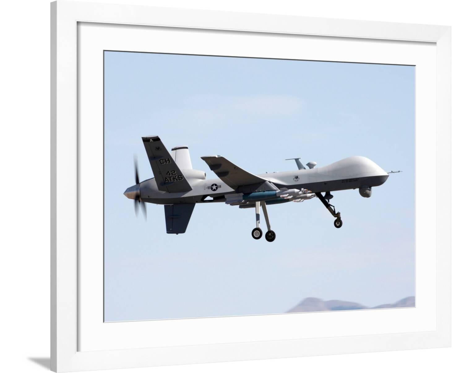 Art.com MQ-9 Reaper Drone on a Training Mission Above Creech Air Force ...