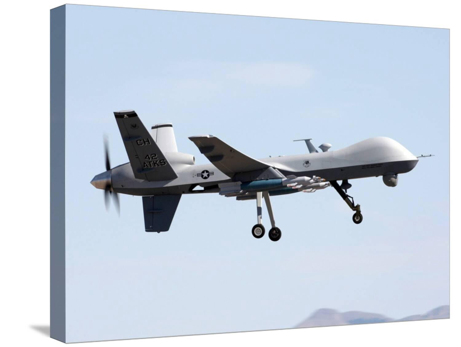 Art.com MQ-9 Reaper Drone on a Training Mission Above Creech Air Force ...