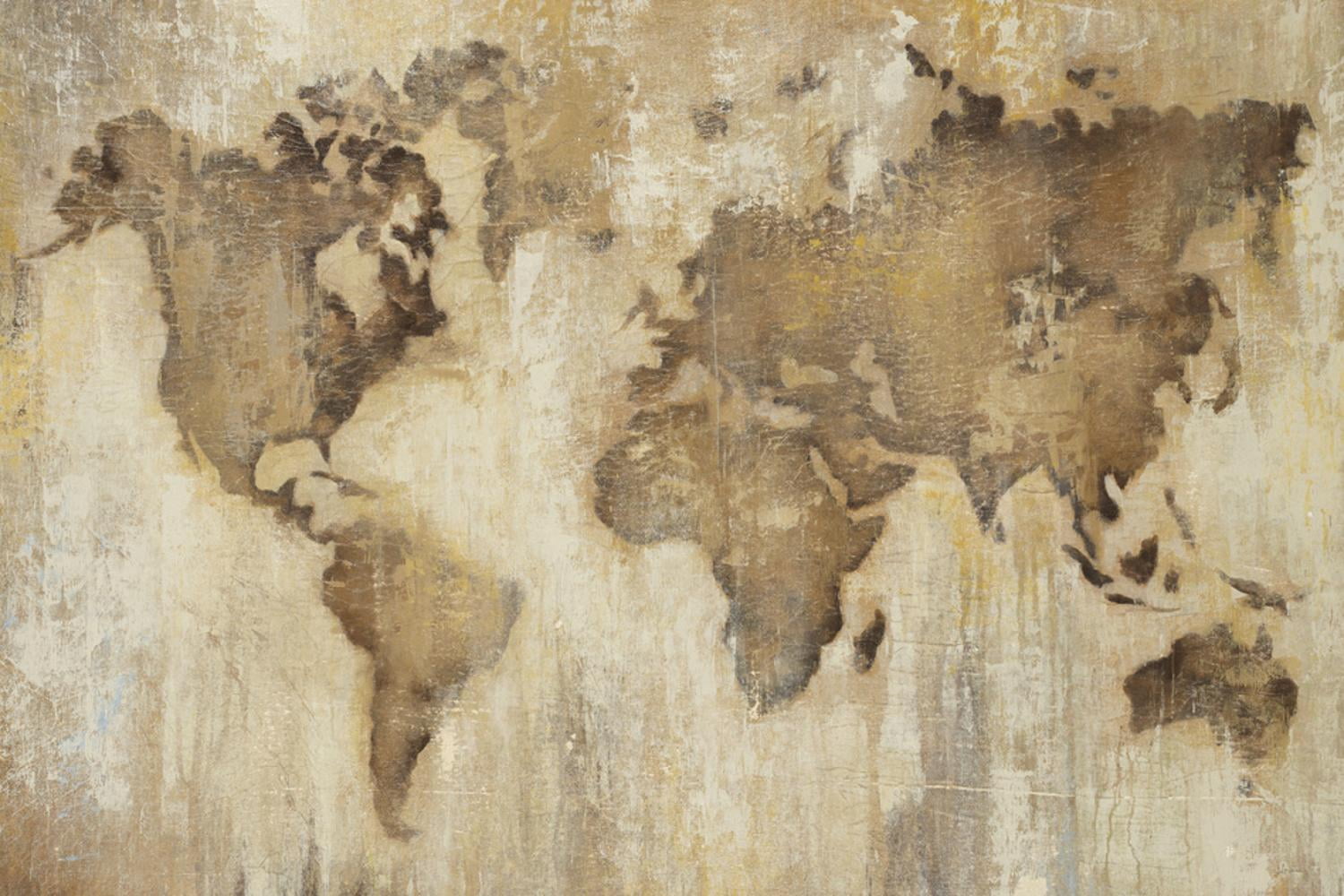 Art.com Map of the World Art Print by Liz Jardine, 24" x 16" - Walmart.com