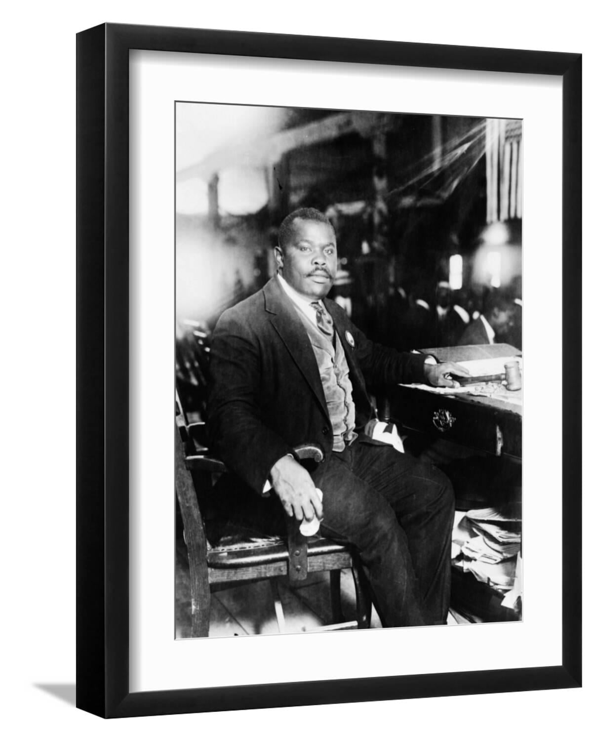 Art.com Marcus Garvey, 1887-1940 Photo, Black Frame Wall Art, 17" x 21 ...