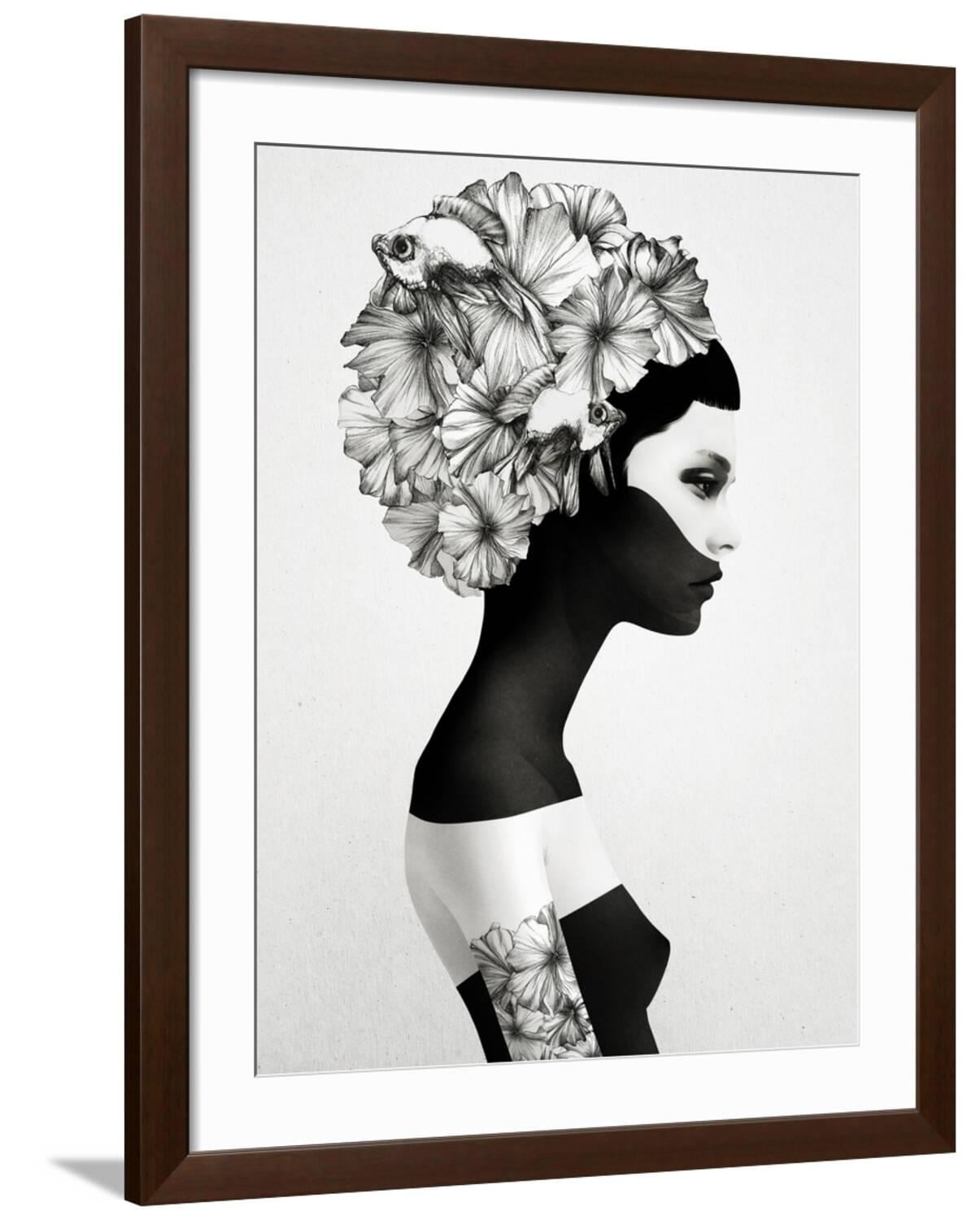 Art.com Marianna Art Print by Ruben Ireland, Brown Frame Wall Art, 32 ...