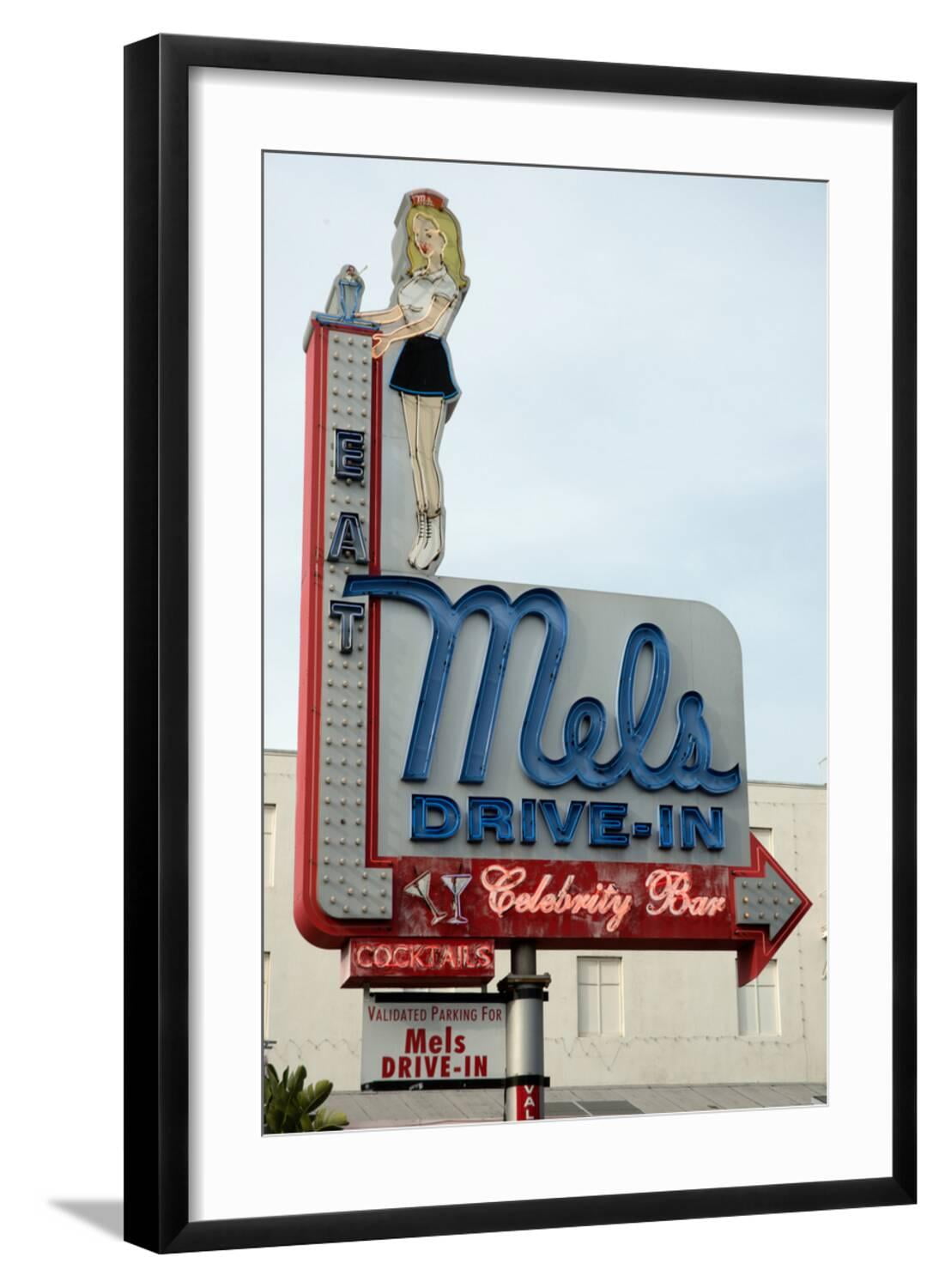 Art.com Mel's Diner sign, Hollywood, Los Angeles, California, USA Photo ...
