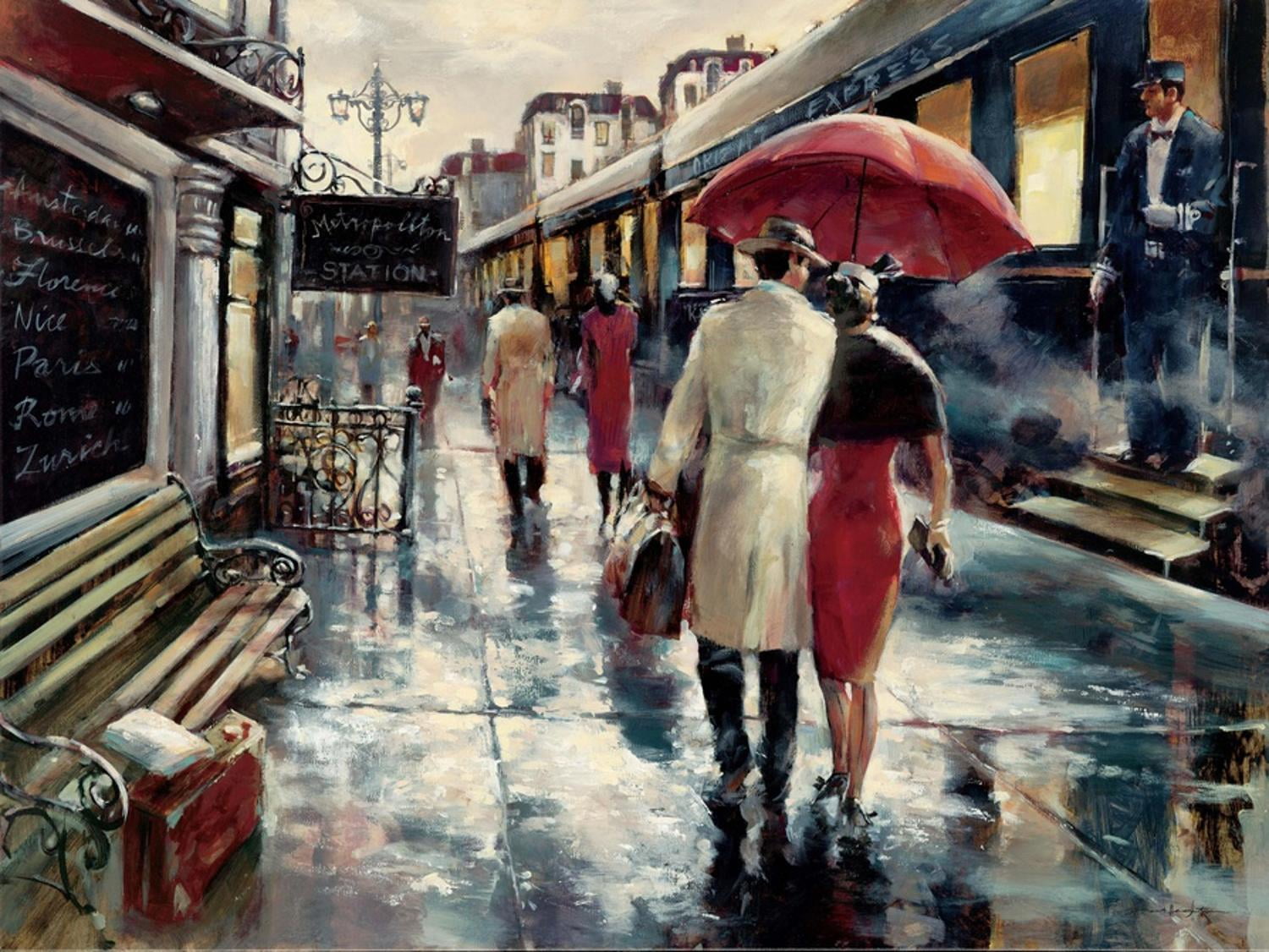 Art.com Metropolitan Station Art Print by Brent Heighton, 16" x 12 ...