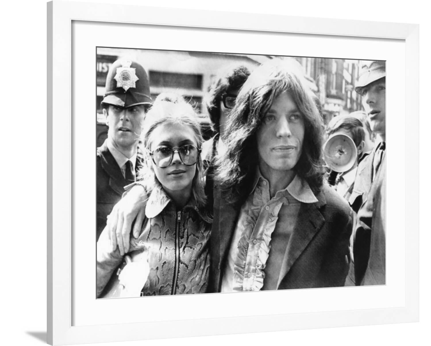 Art.com Mick Jagger and His Girl Friend, Singer Marianne Faithful ...