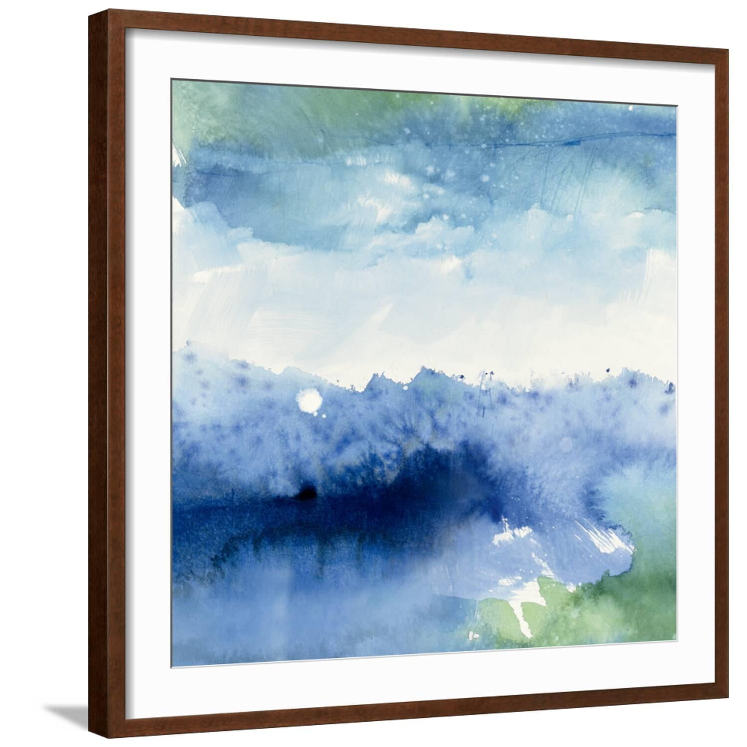 Art.com Midnight at the Lake II Art Print by Mike Schick, Brown Frame ...