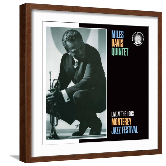Art.com Miles Davis, Collector's Items Art Print, Brown Frame Wall Art ...