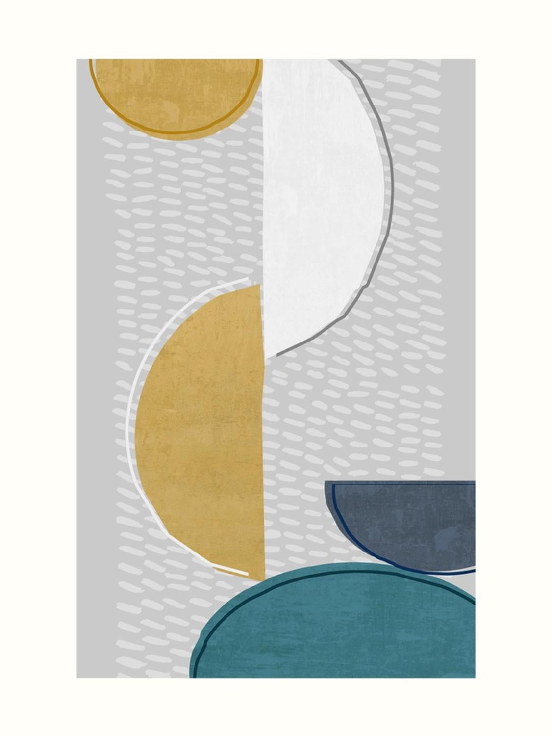 Art.com Modern Ellipse 1 Art Print by Evangeline Taylor, 12" x 16 ...