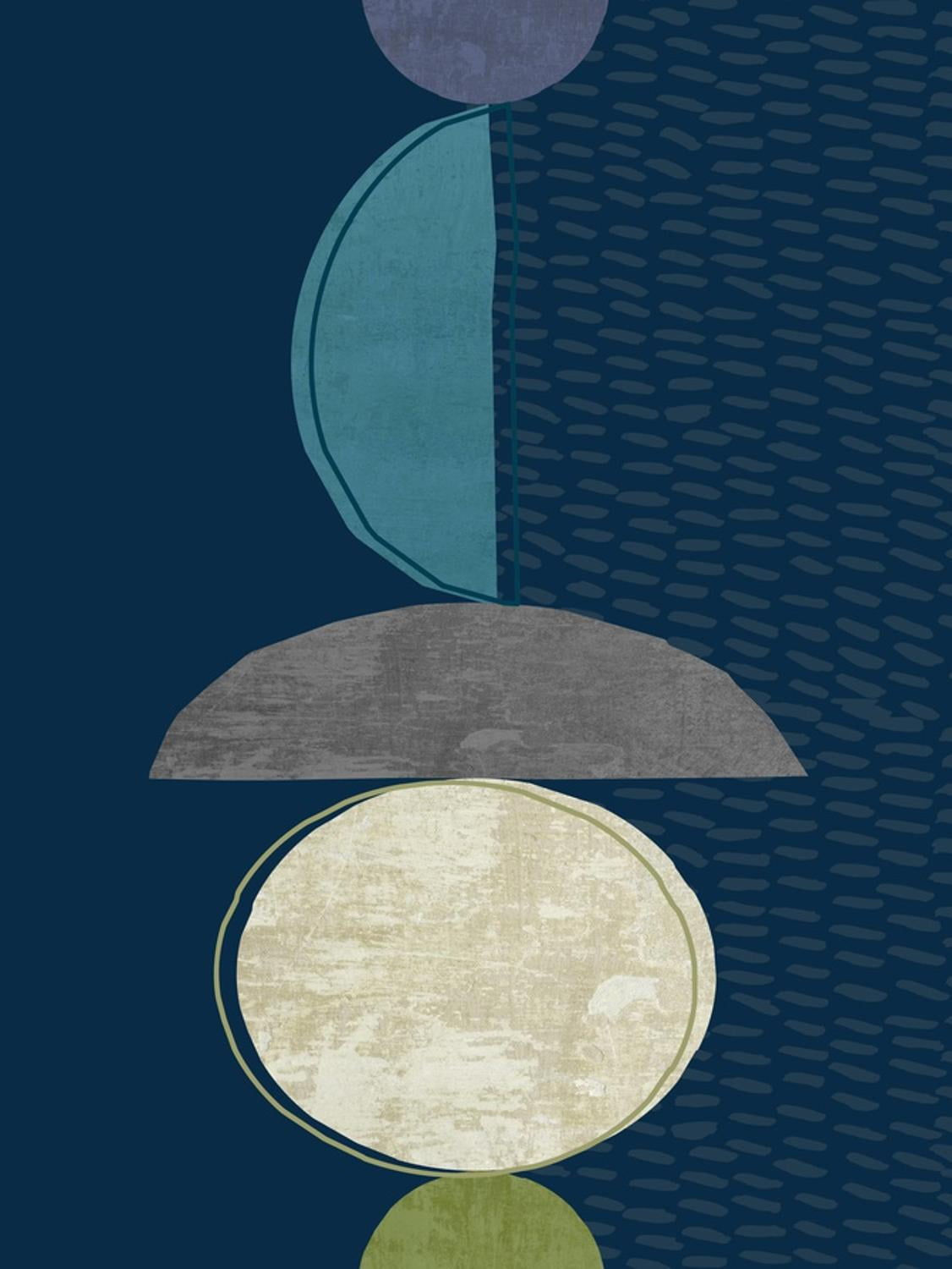 Art.com Modern Ellipse 2 Art Print by Evangeline Taylor, 18" x 24 ...