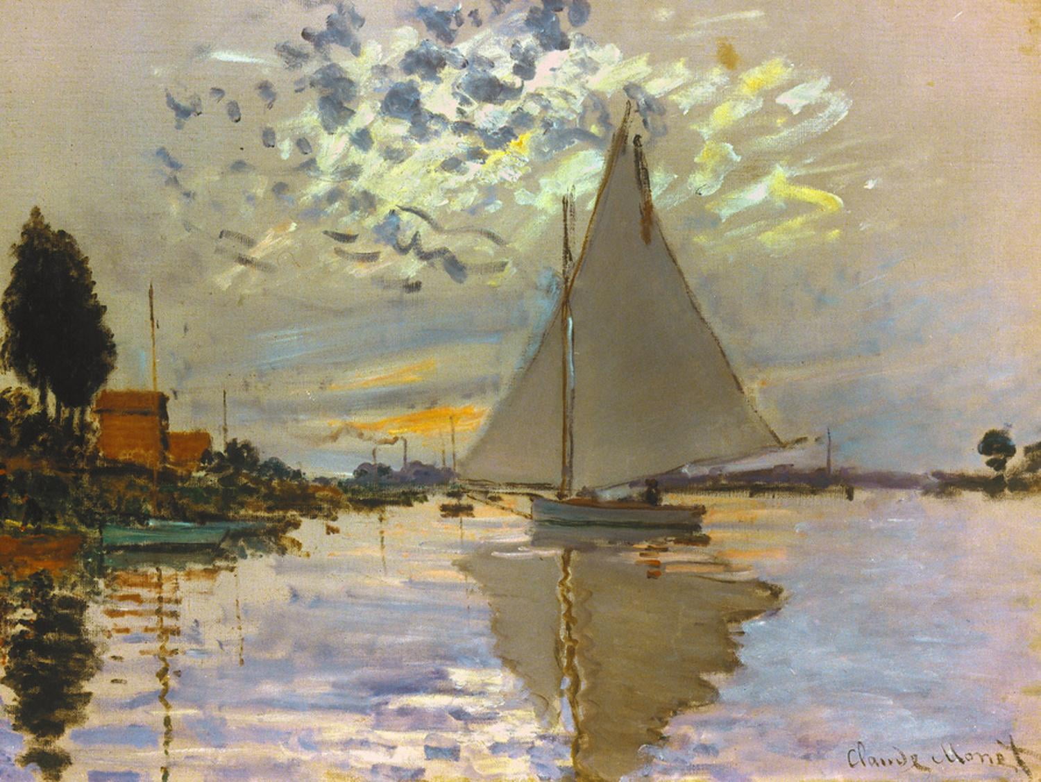 Art.com Monet: Sailboat Giclee Print by Claude Monet, 16" x 12 ...
