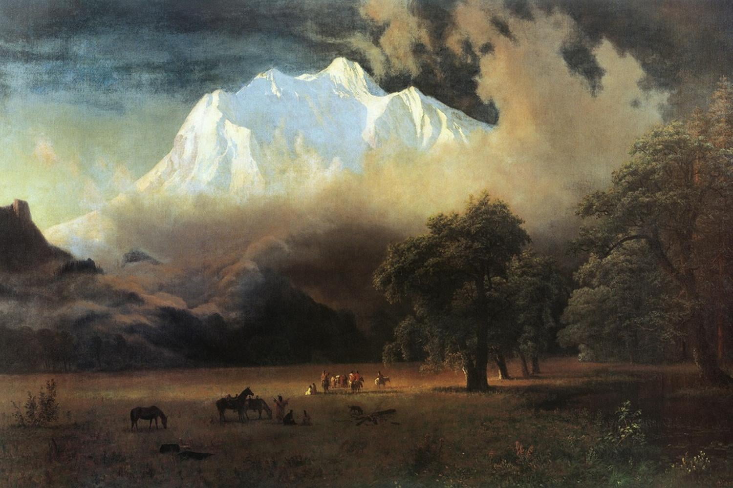 Art.com Mount Adams, Washington Art Print by Albert Bierstadt, 36" x 24 ...