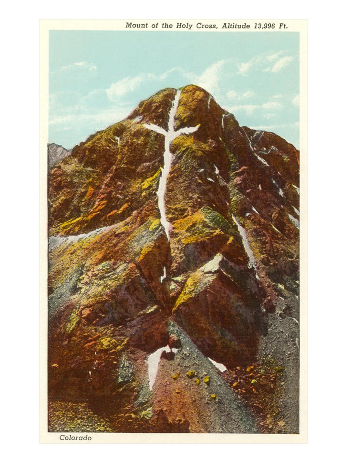 Art.com Mount of the Holy Cross, Colorado Art Print, 12" x 16 ...