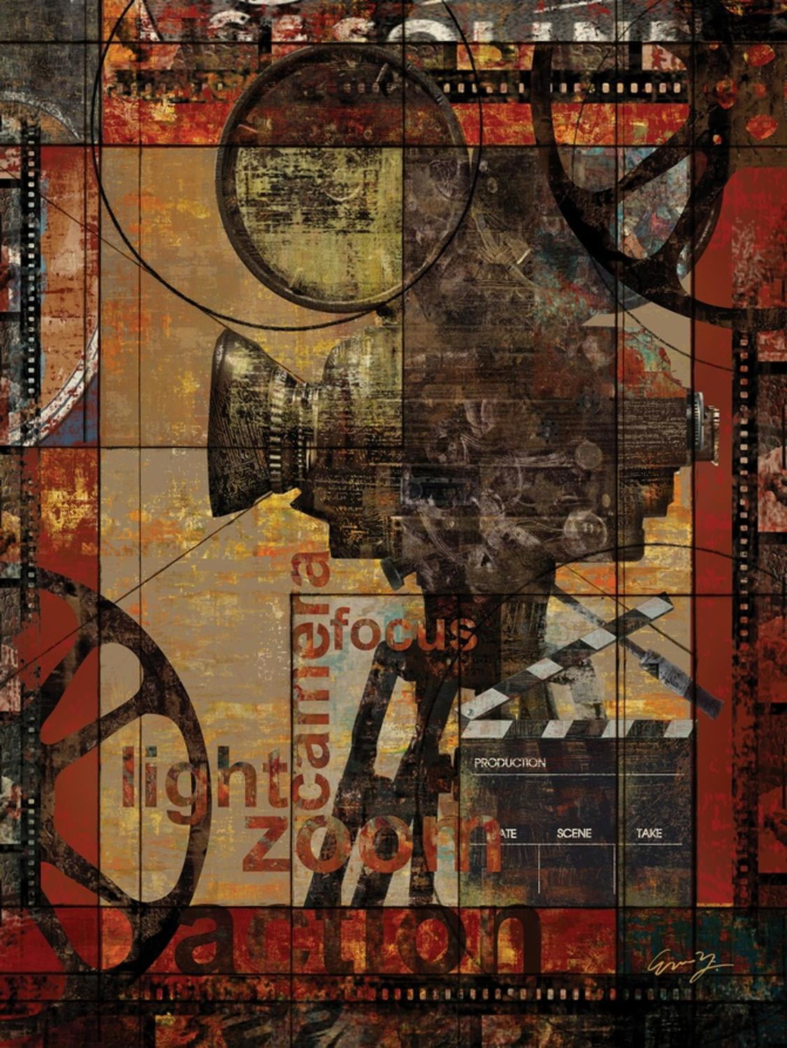 Art.com Movie Camera Art Print by Eric Yang, 24" x 32" - Walmart.com