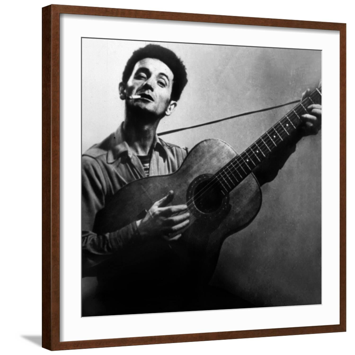 Art.com Musician Woody Guthrie (1912-1967) Considered as the Father of ...