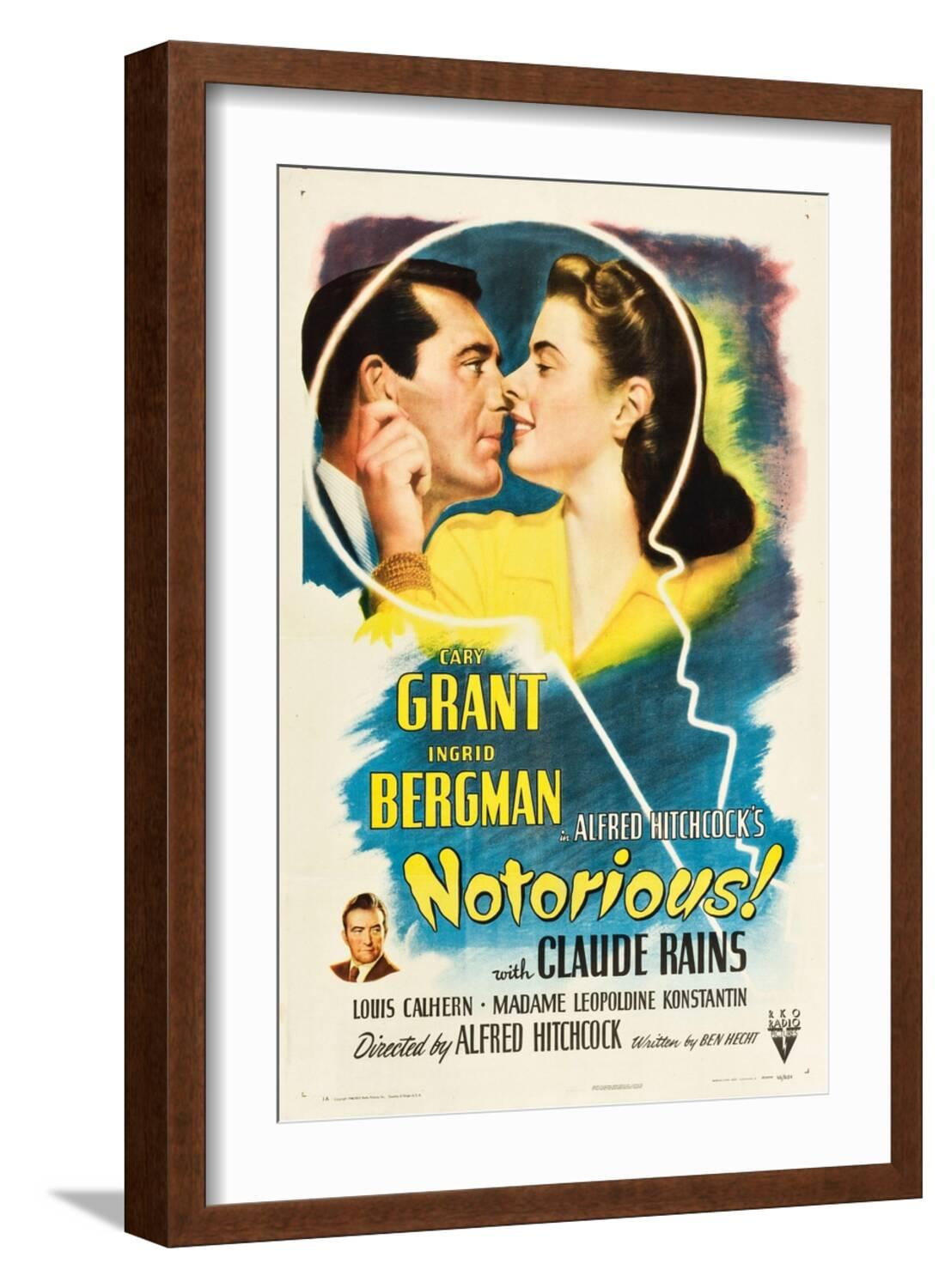 Art.com NOTORIOUS, Cary Grant, Ingrid Bergman, Claude Rains, 1946 Art ...