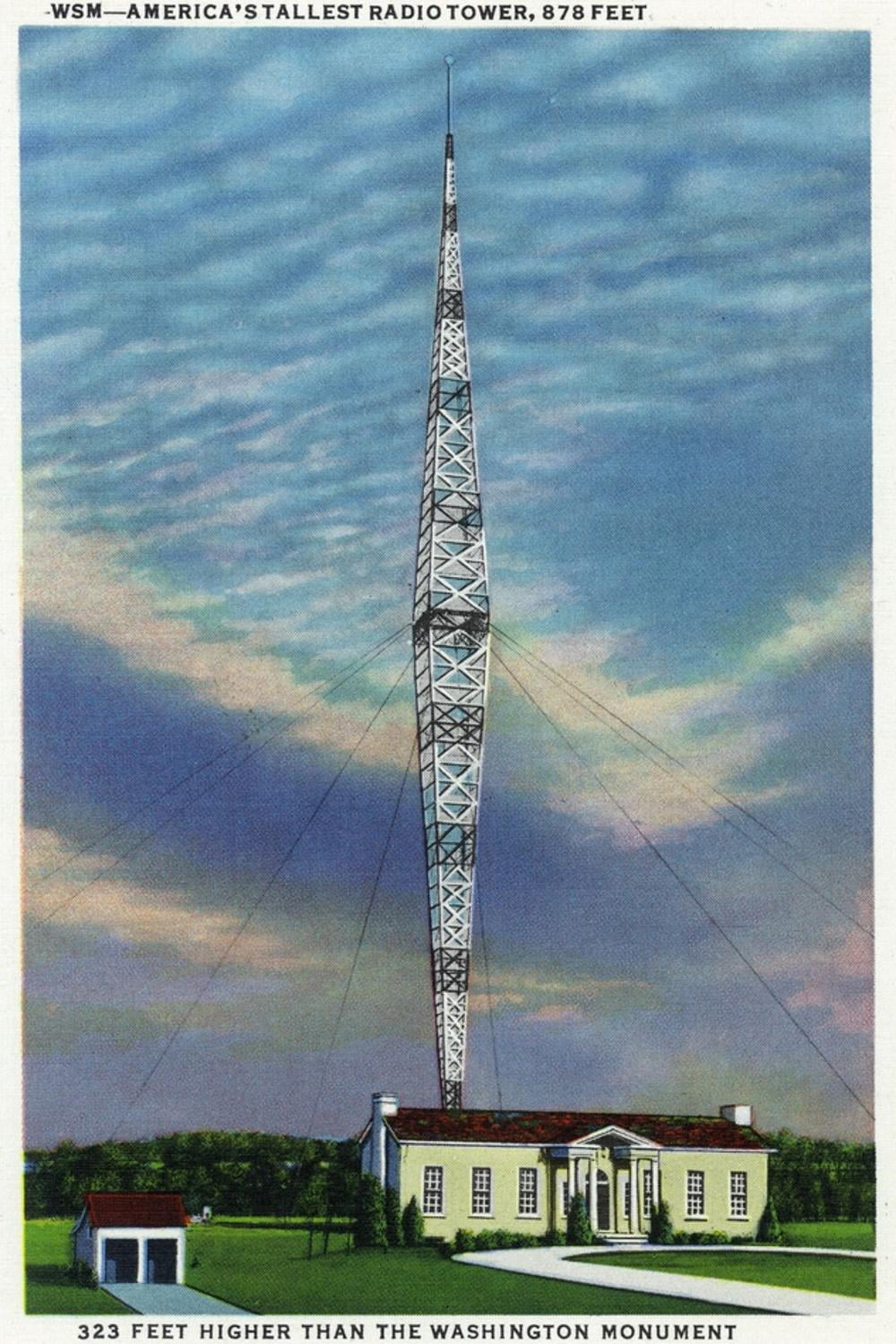 Art.com Nashville, Tennessee - View of the Wsm Radio Tower, America's Tallest Radio Tower, c ...