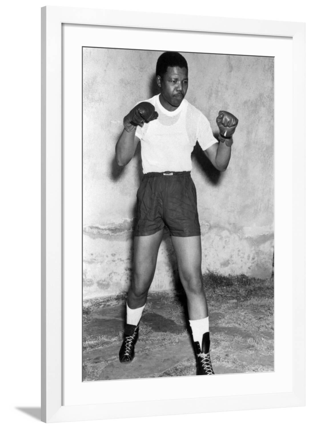 Art.com Nelson Mandela Photo, White Frame Wall Art, 32" x 44" - Walmart.com