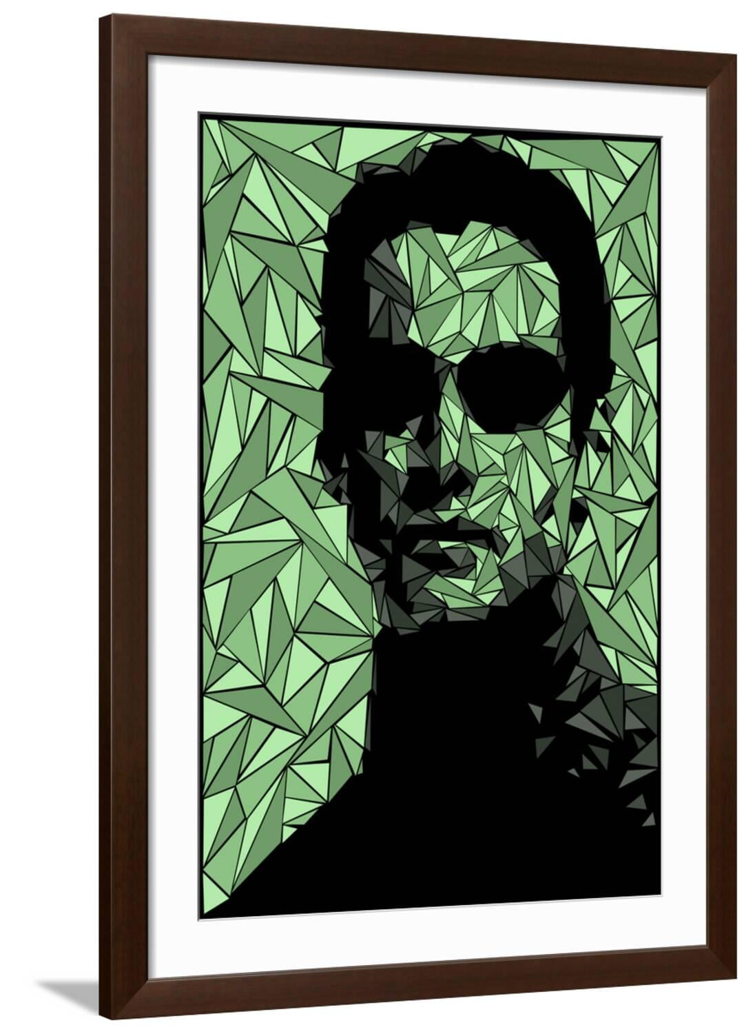Art.com Neo Matrix Art Print by Cristian Mielu, Brown Frame Wall Art ...