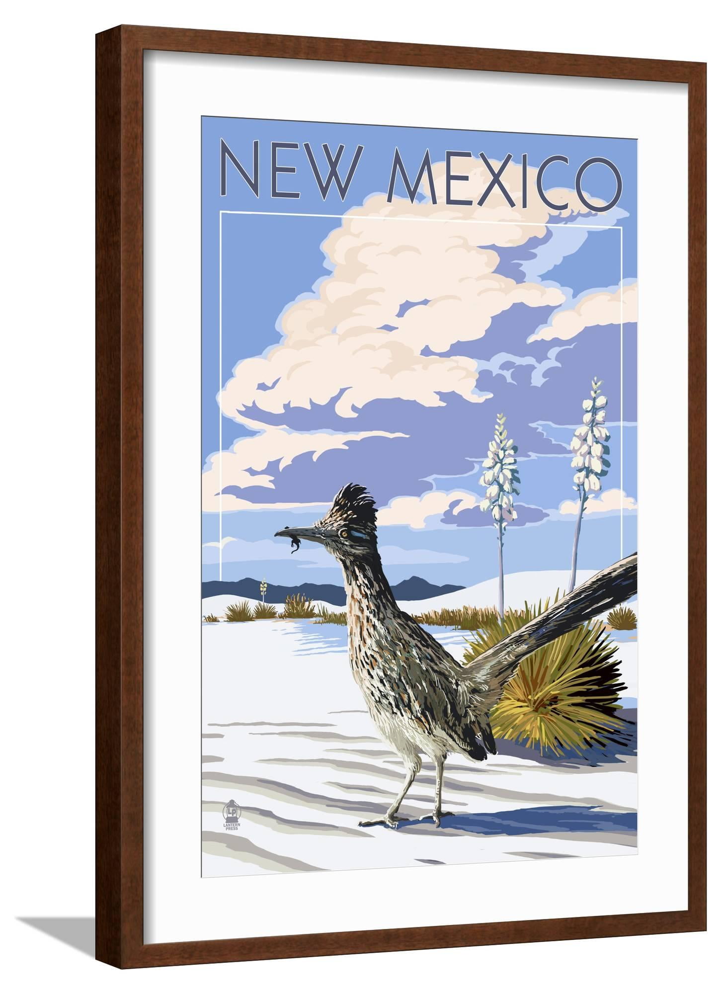 Art.com New Mexico - Roadrunner Scene Art Print by Lantern Press, Brown ...