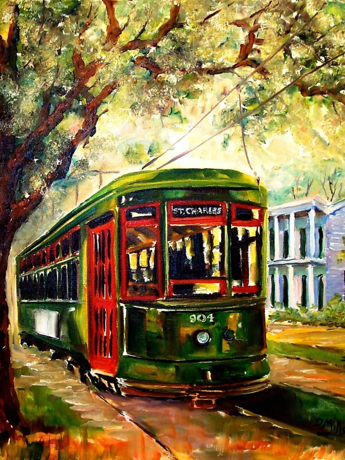 Art.com New Orleans St Charles Streetcar Art Print by Diane Millsap, 24 ...