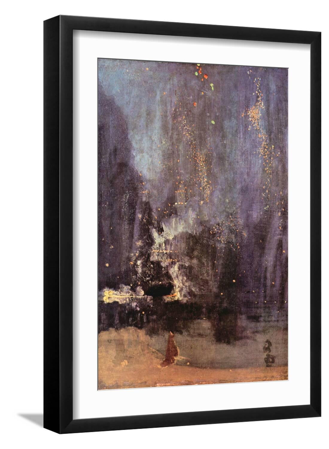 Art.com Nocturne in Black and Gold, the Falling Rocket Art Print by ...