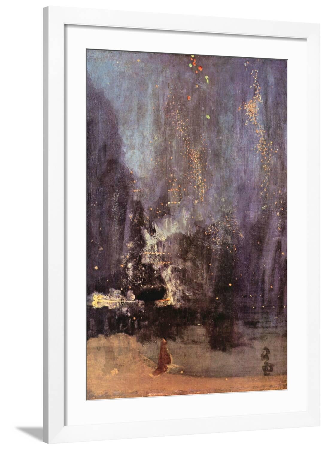 Art.com Nocturne in Black and Gold, the Falling Rocket Art Print by ...