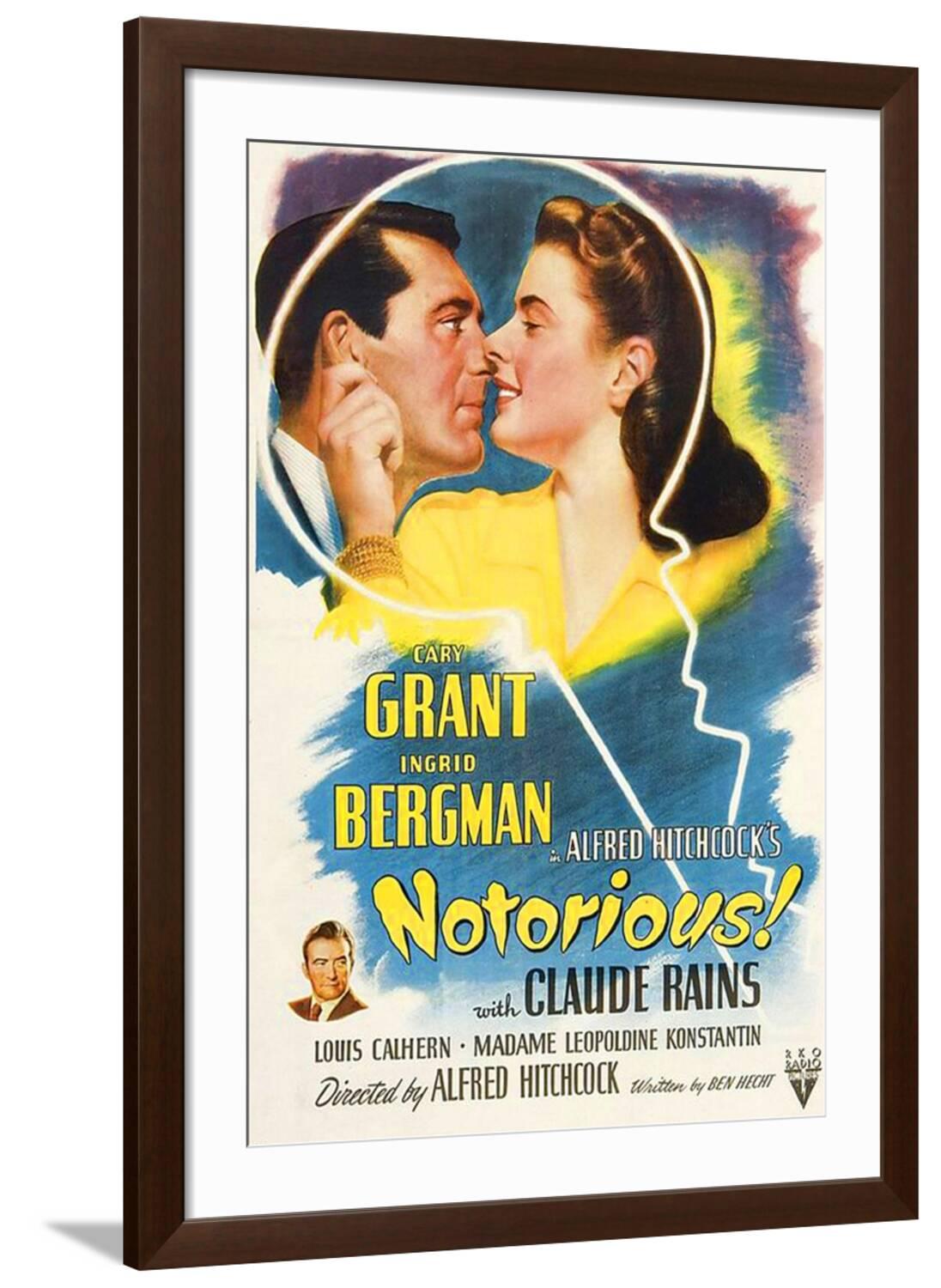 Art.com Notorious, Cary Grant, Ingrid Bergman, Claude Rains, 1946 Art ...