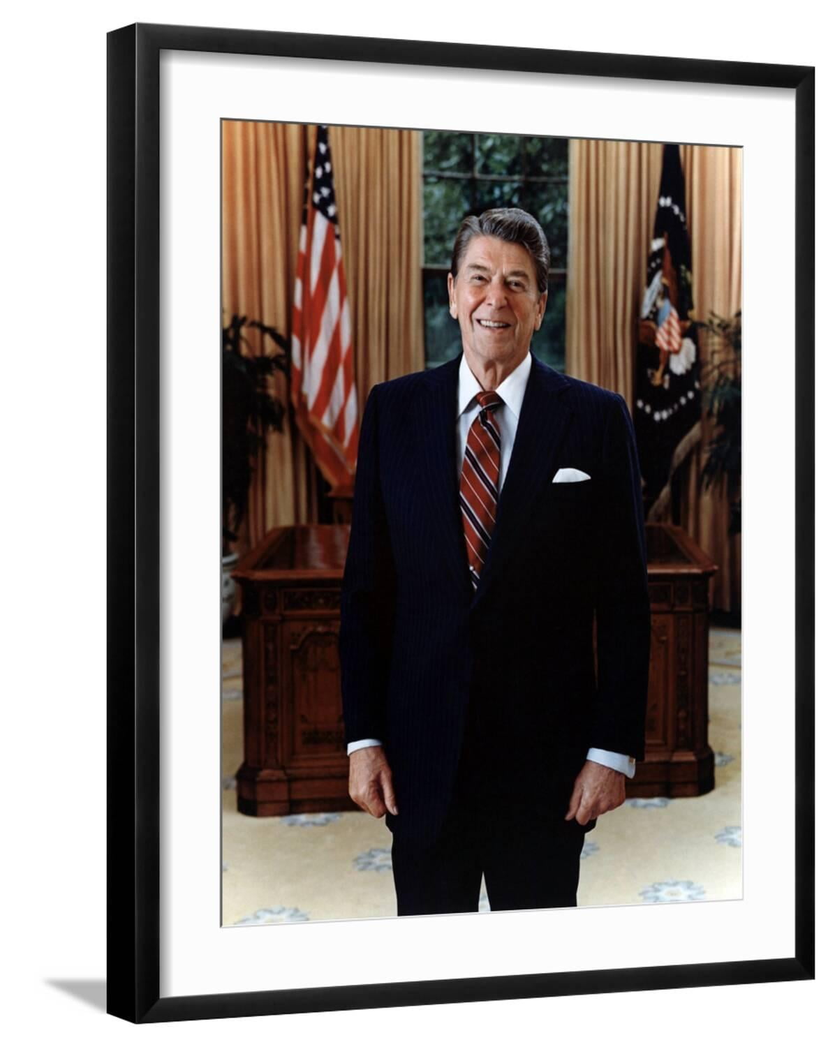Art.com Official Portrait of President Reagan in the Oval Office. June ...